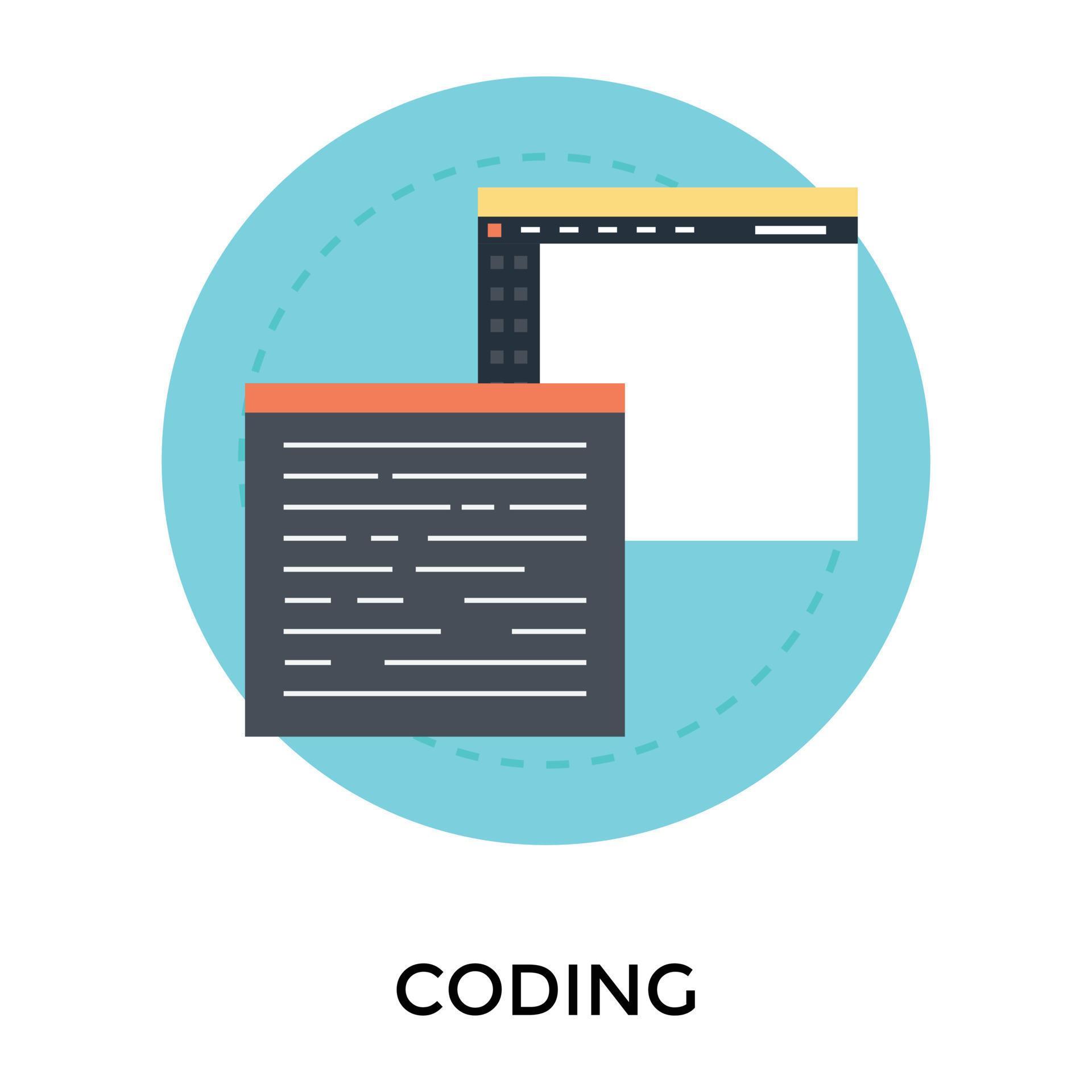 Trendy Coding Concepts 15088374 Vector Art at Vecteezy