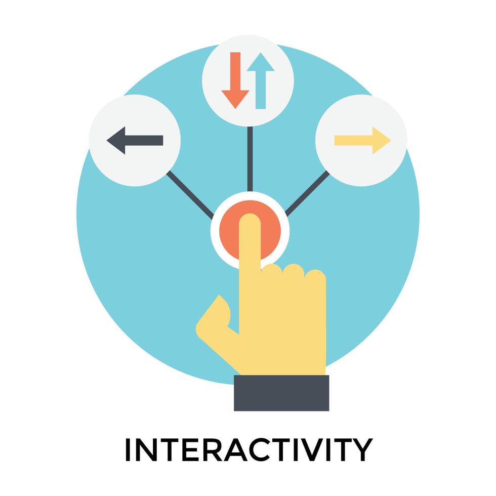 Trendy Interactivity Concepts 15088634 Vector Art at Vecteezy