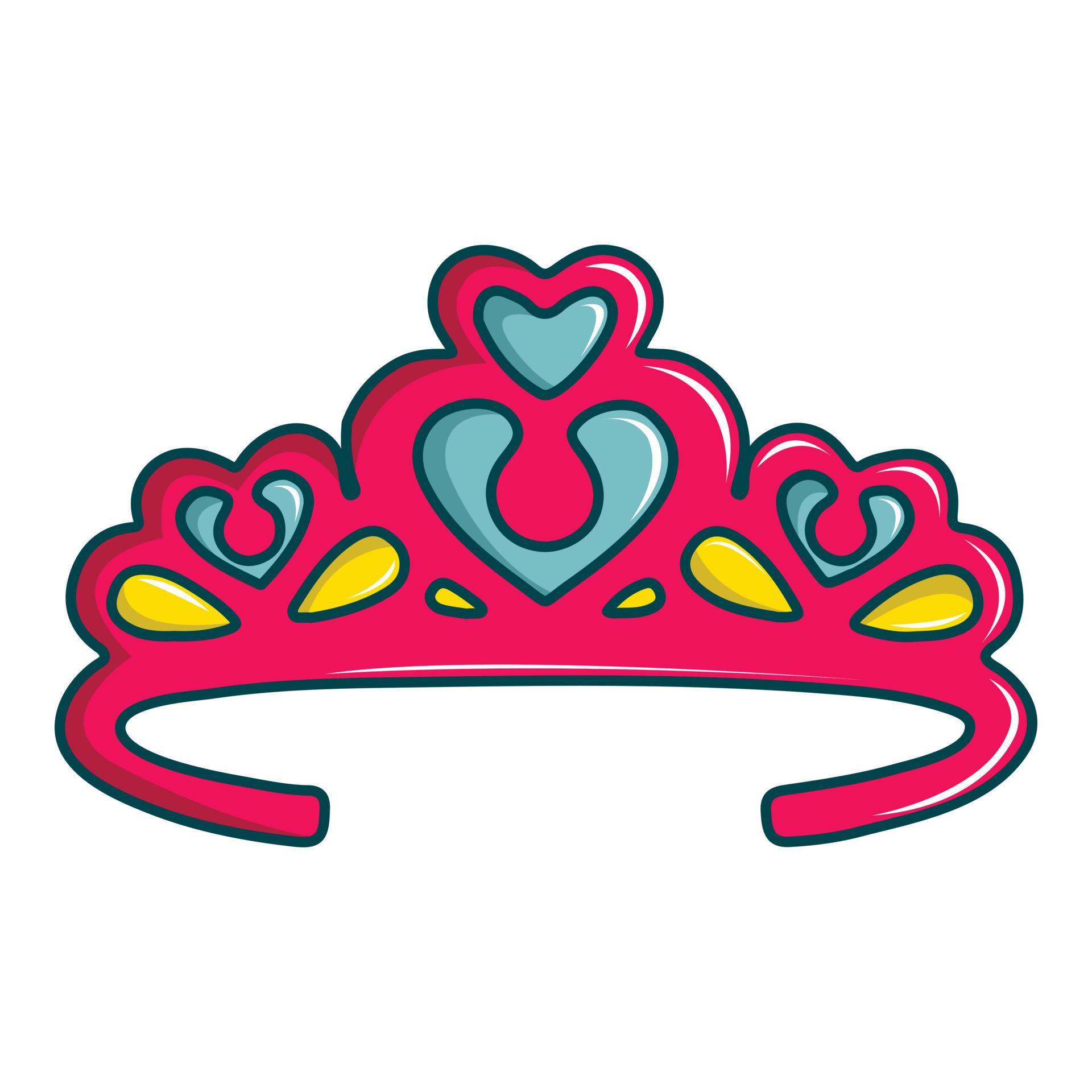 Princess Crown Icon Cartoon Style 15089455 Vector Art At Vecteezy