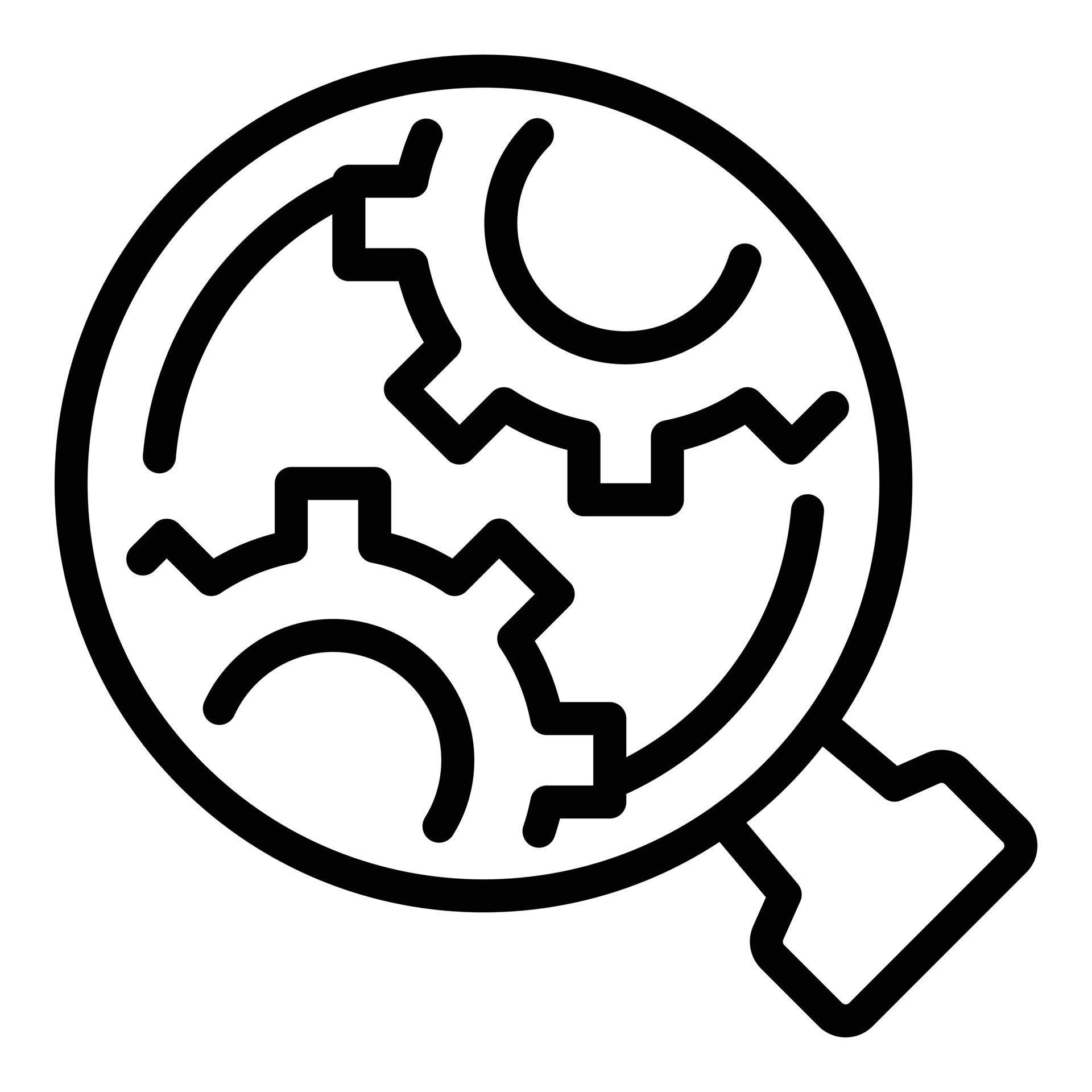 Search Mobile App Icon Outline Vector Smart Web 15090838 Vector Art At Vecteezy