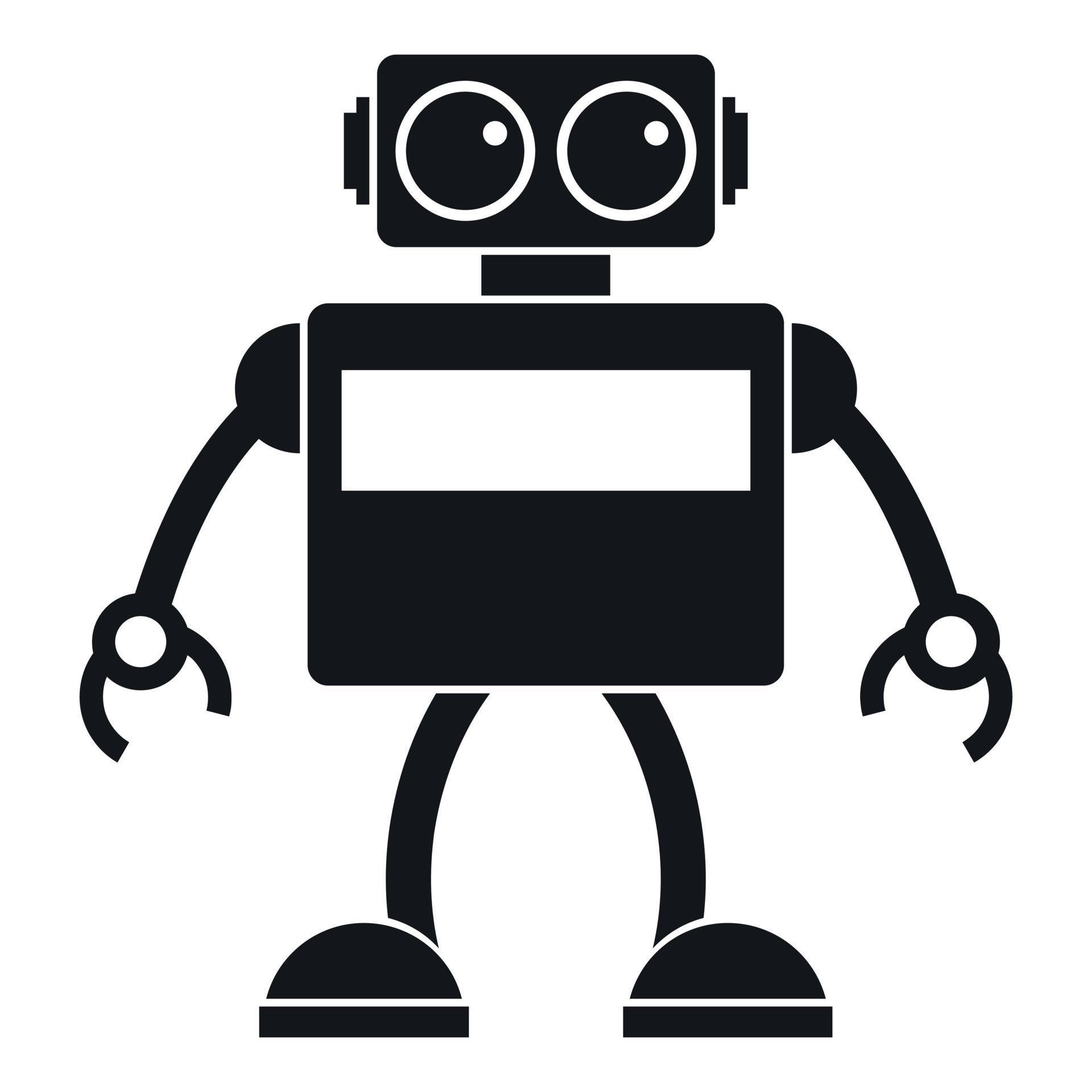 Android robot icon, simple style 15090888 Vector Art at Vecteezy