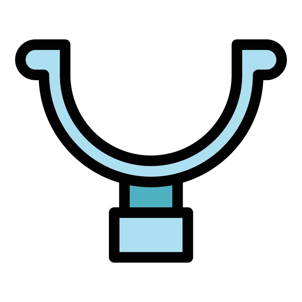 Empty Gutter Icon Color Outline Vector 15091832 Vector Art At Vecteezy