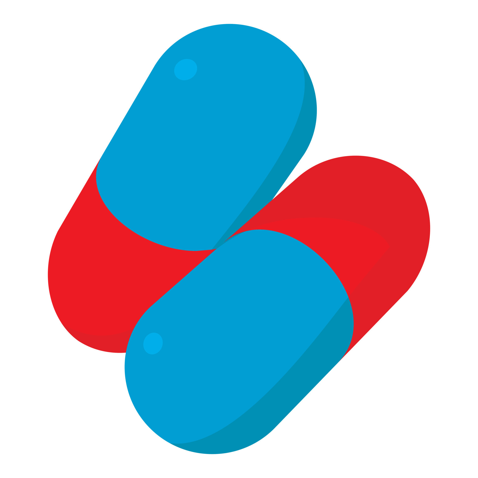 Red And Blue Capsule Pill Icon Cartoon Style 15091834 Vector Art At Vecteezy
