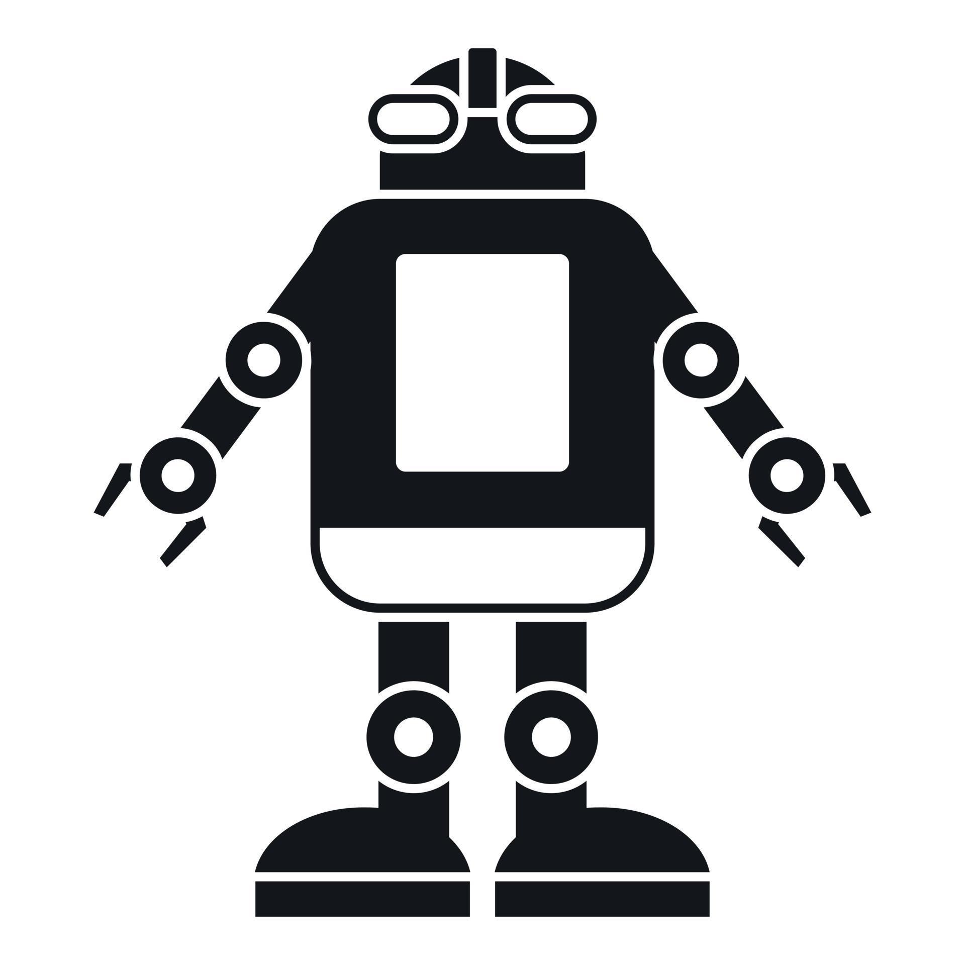 Automation machine robot icon, simple style 15091894 Vector Art at Vecteezy