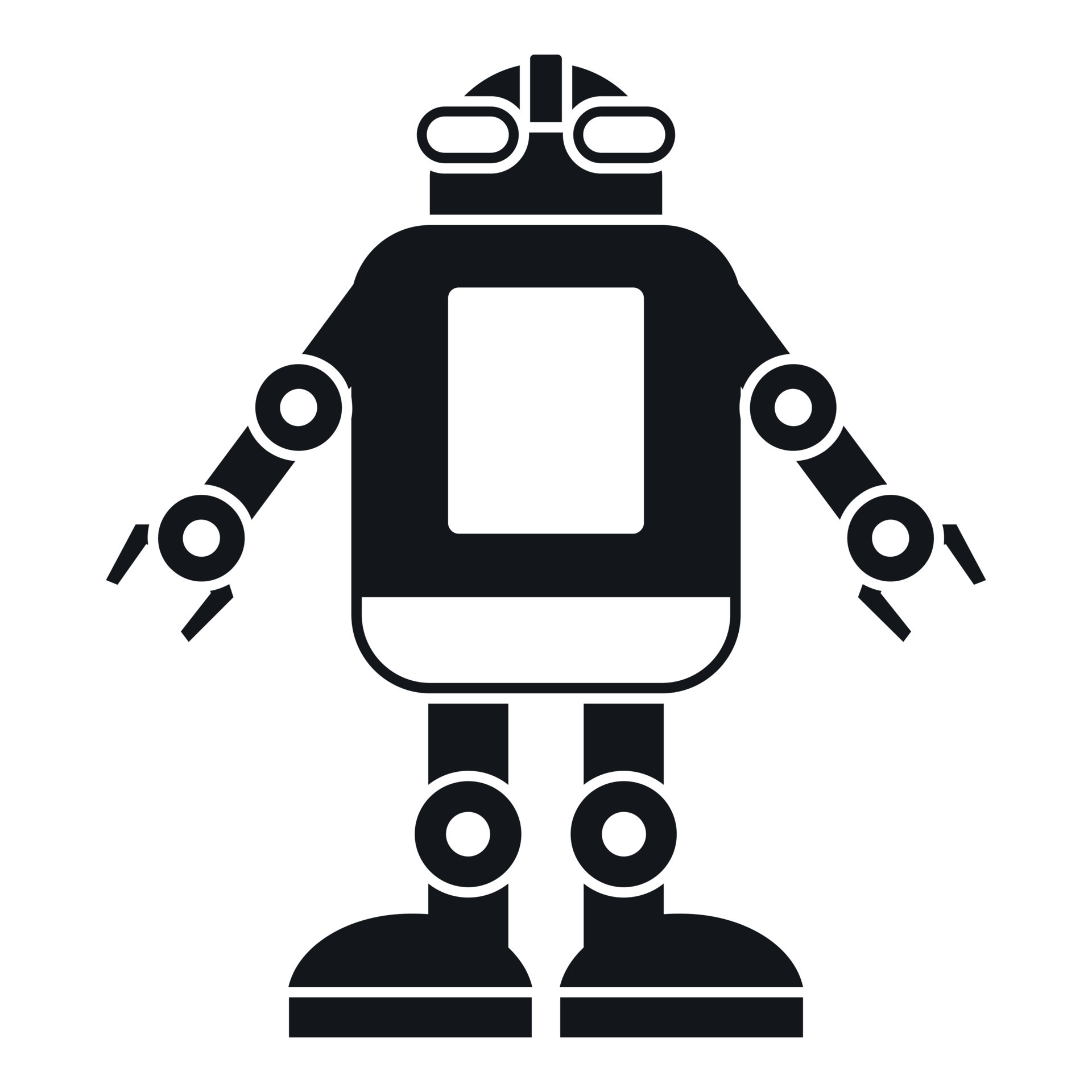 Automation machine robot icon, simple style 15091894 Vector Art at Vecteezy
