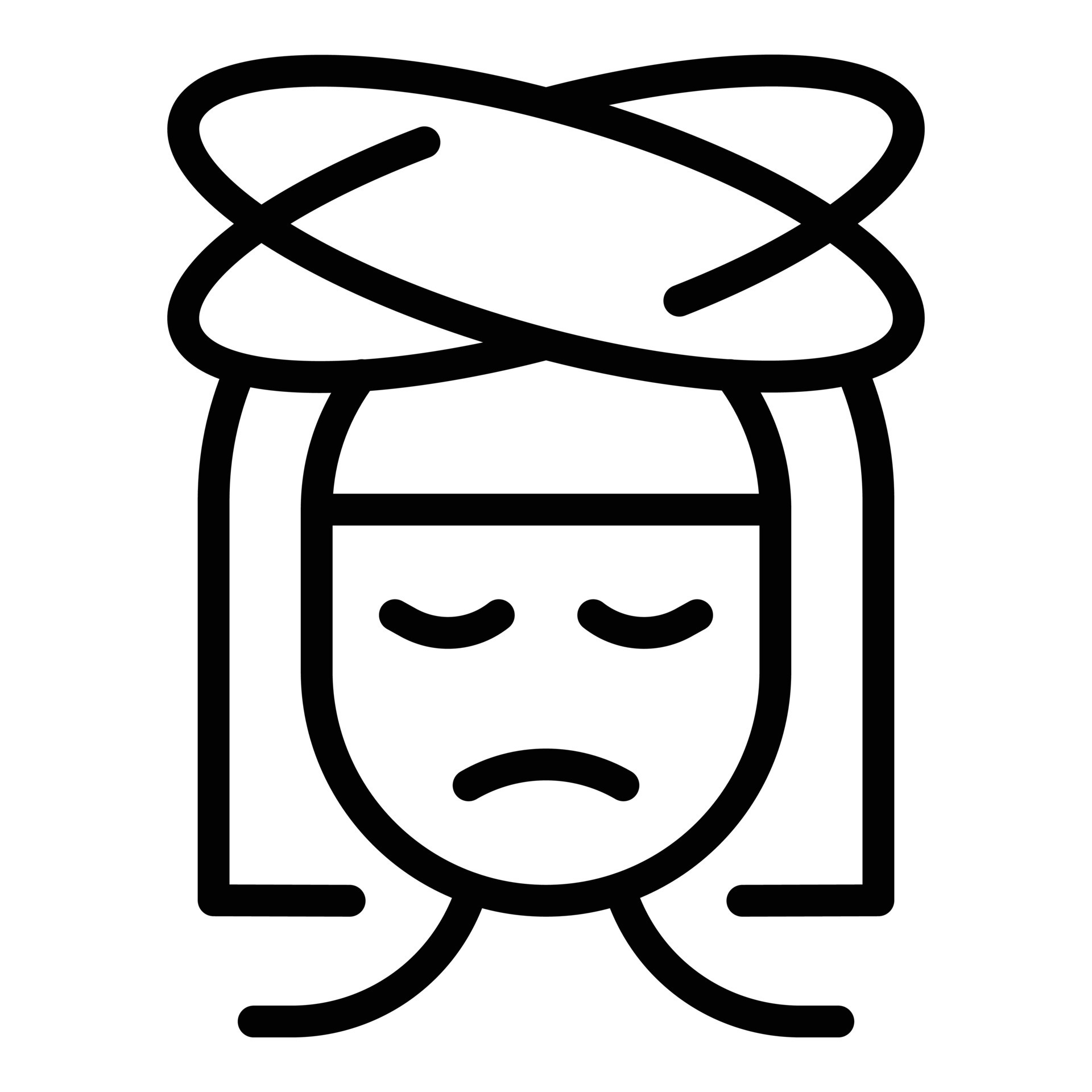 Sad Woman Icon Outline Vector Hormone Menopause 15091900 Vector Art At