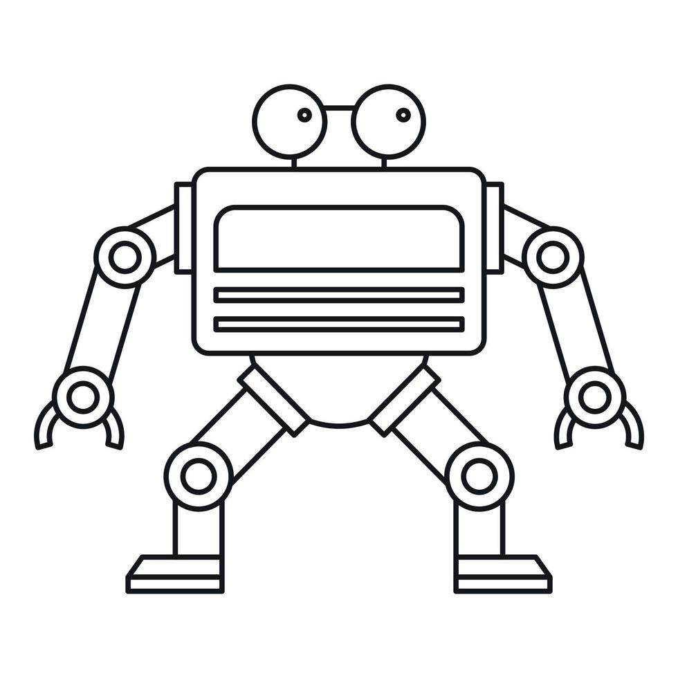 Automation Machine Robot Icon Outline Style 15092098 Vector Art At Vecteezy