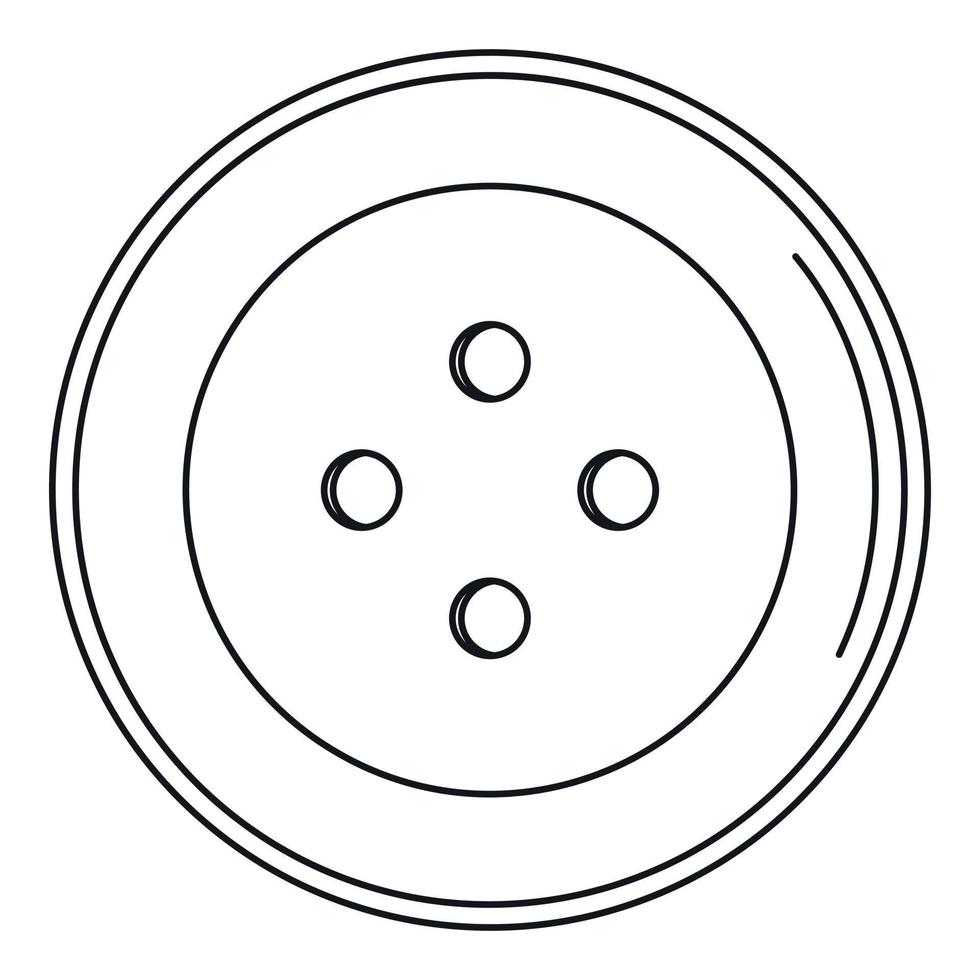 icono de botón de costura, estilo de esquema 15096770 Vector en Vecteezy
