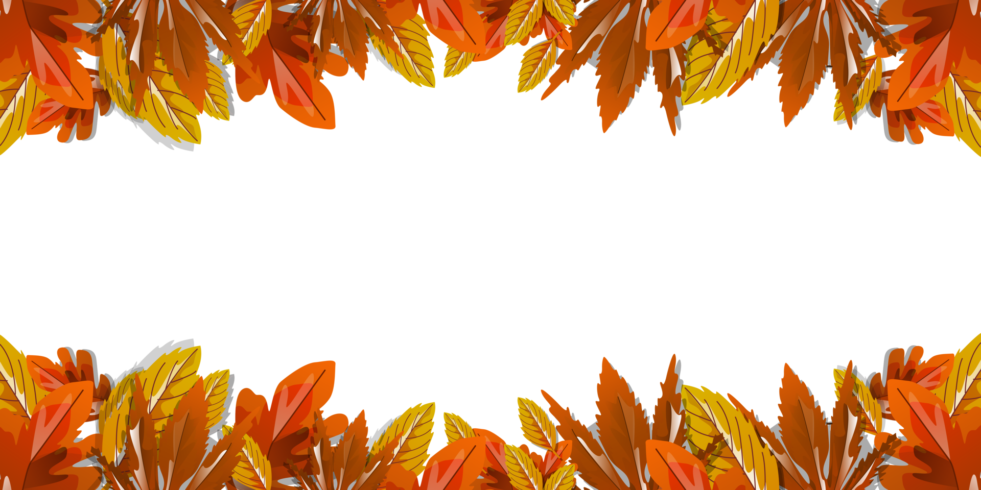 Autumn Background With leaves frame and copy space 15097106 PNG
