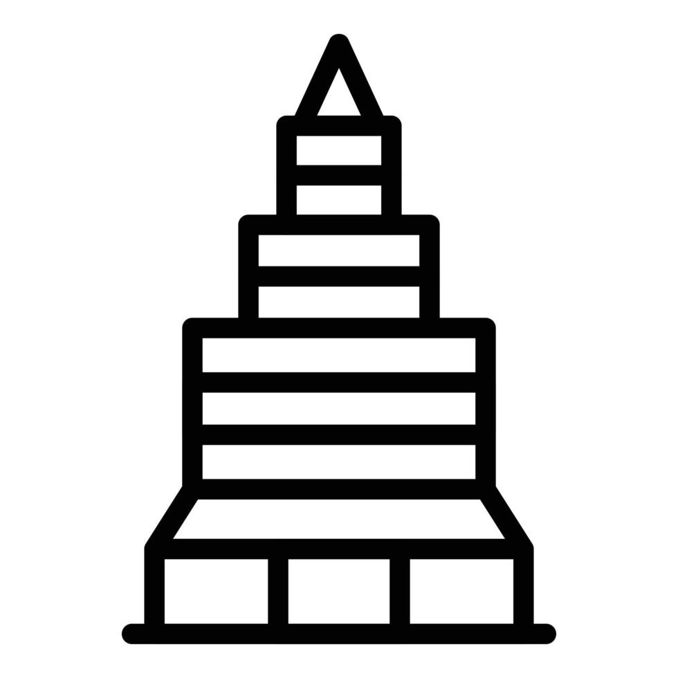 Architecture building icon outline vector. Modern store 15097138 Vector ...