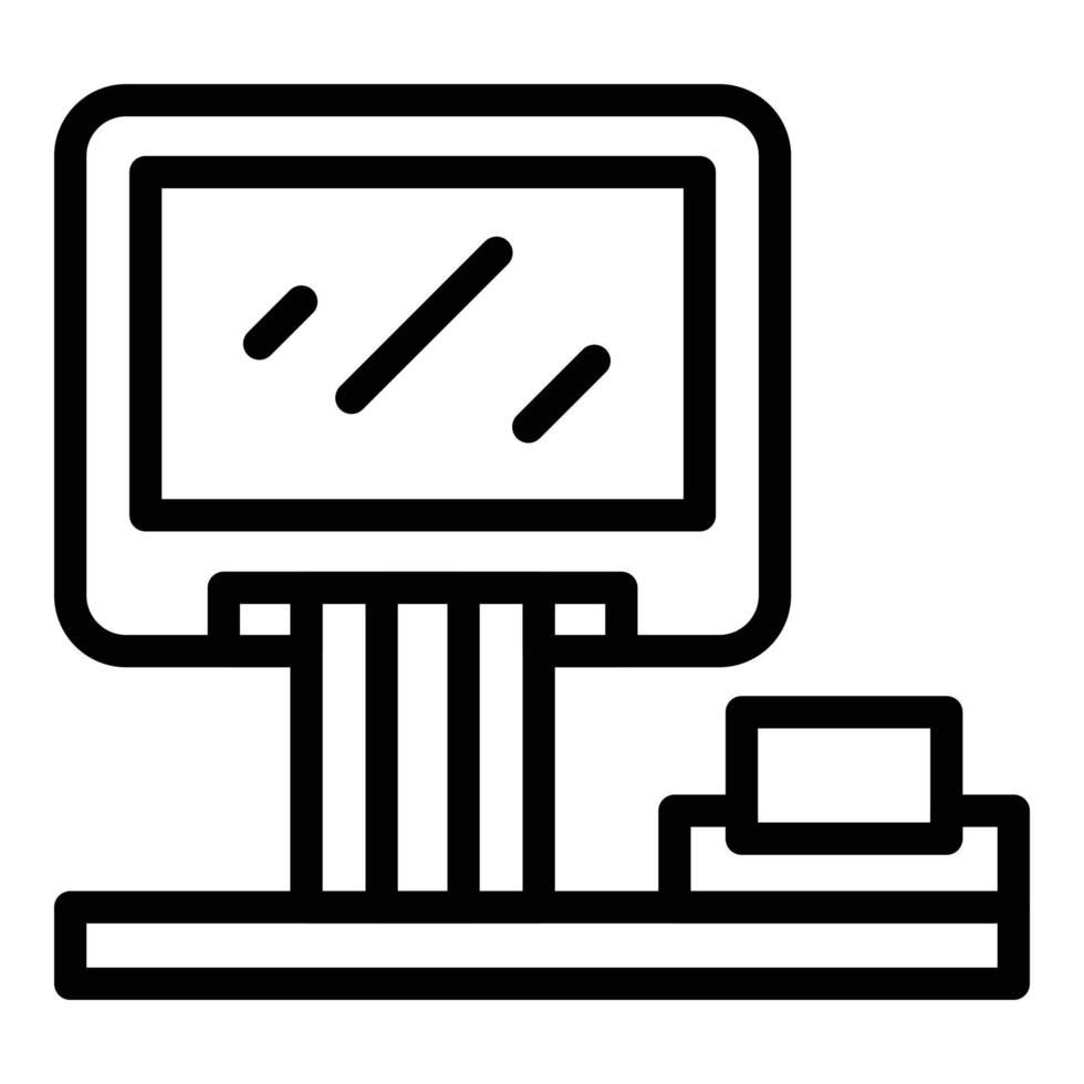 Retail store pos icon outline vector. Cash machine 15097538 Vector Art ... Retail store pos icon outline vector. Cash machine 15097538 Vector Art ...