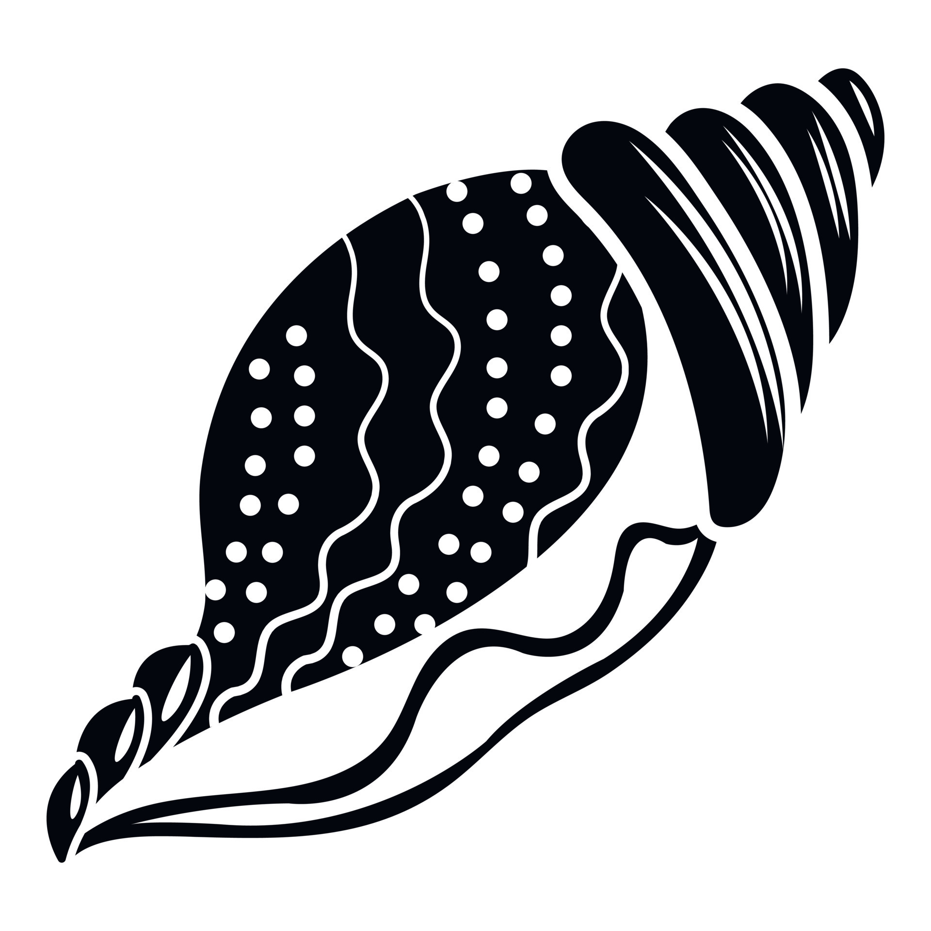 Nature shell icon, simple style 15098913 Vector Art at Vecteezy