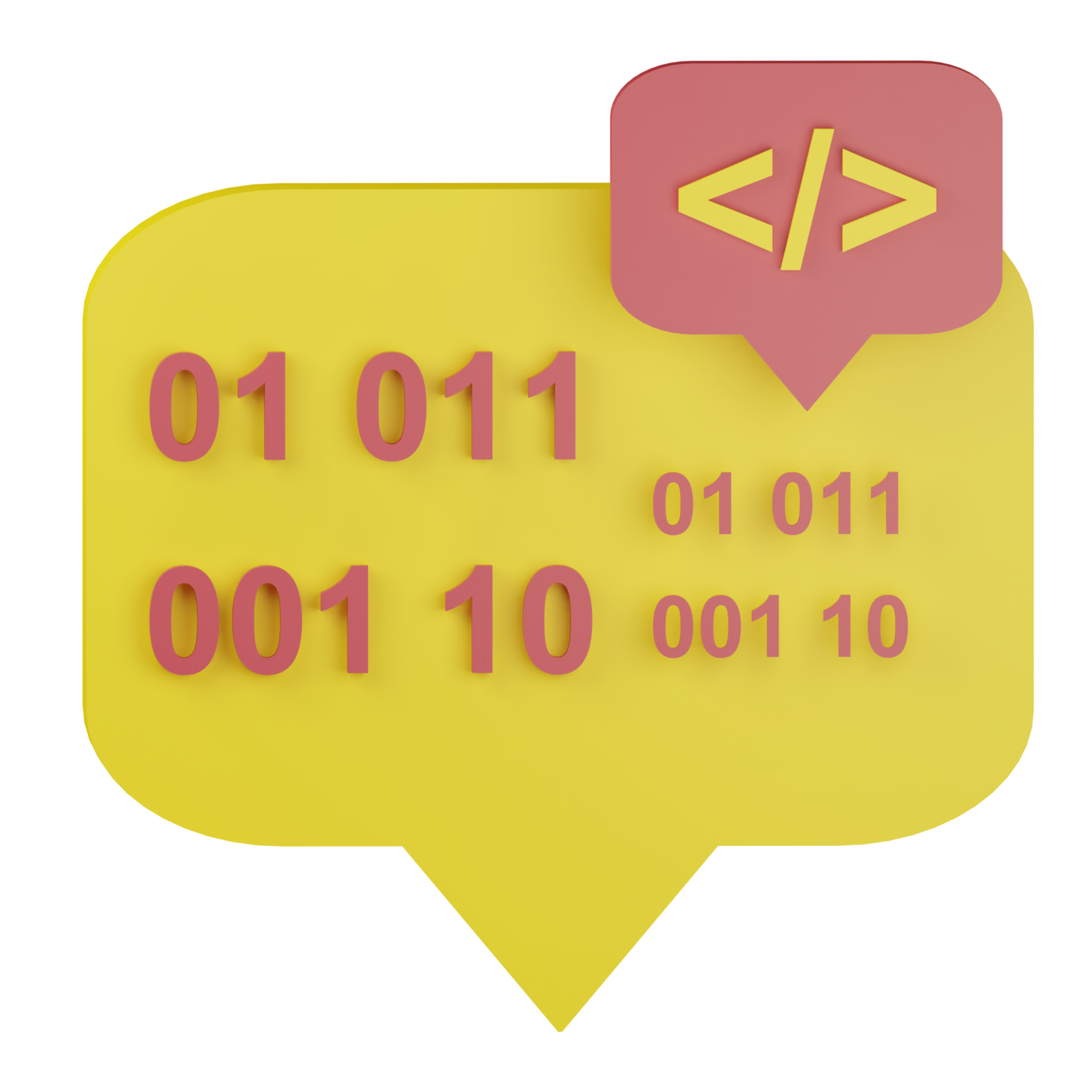 ilustração do ícone de mensagem de código de programação de linguagem ...