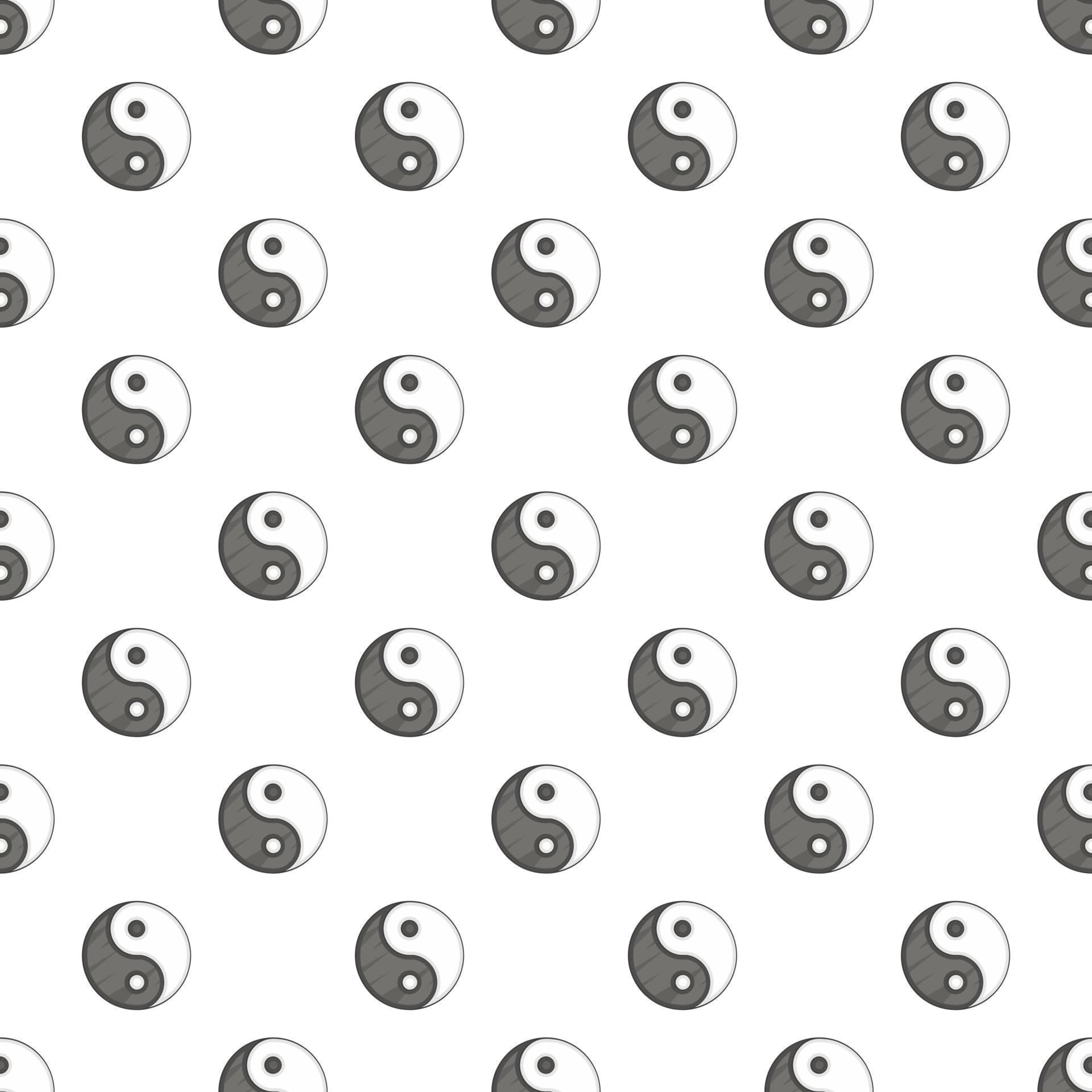 Yin Yang Pattern Cartoon Style 15100603 Vector Art At Vecteezy