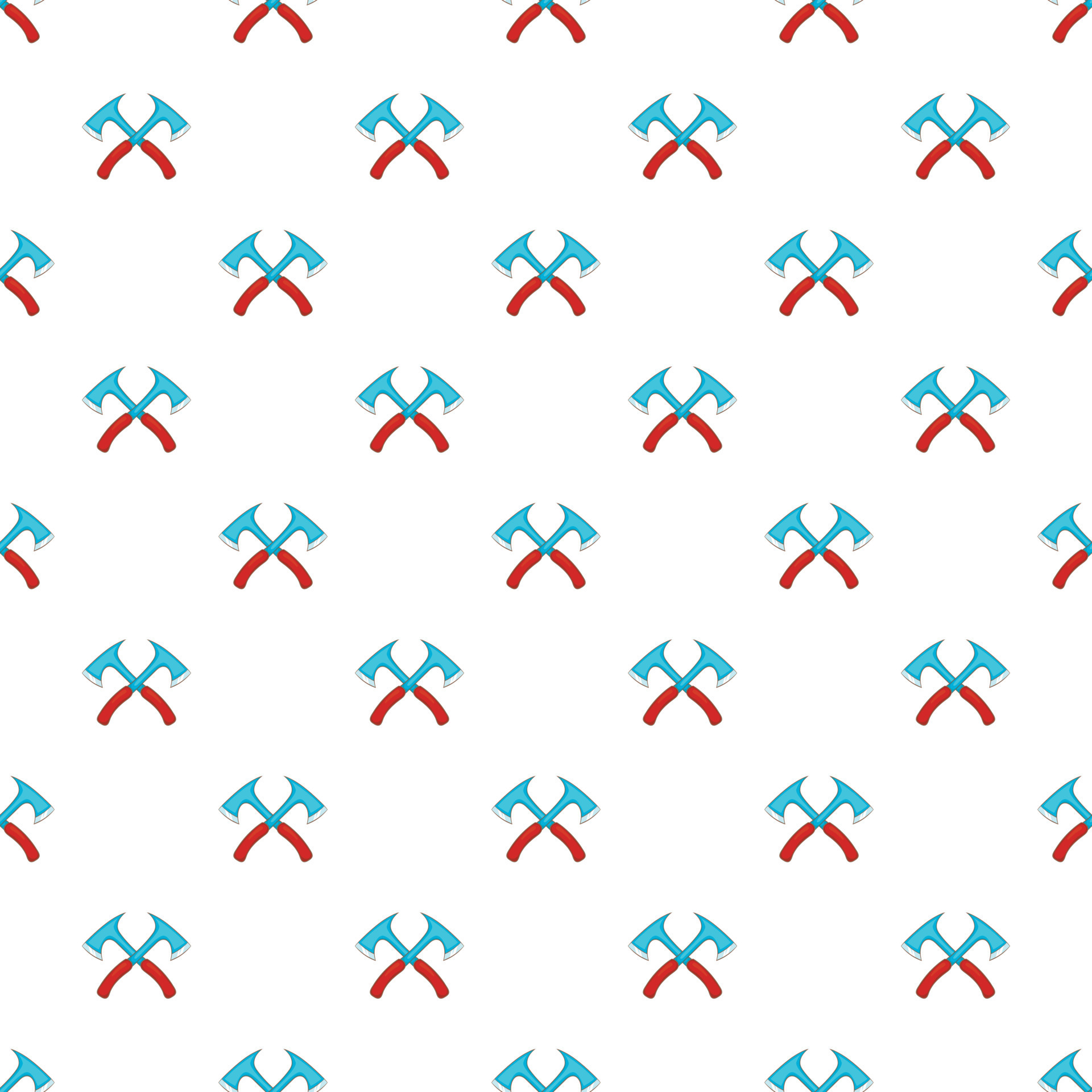 Two axe pattern, cartoon style 15100607 Vector Art at Vecteezy