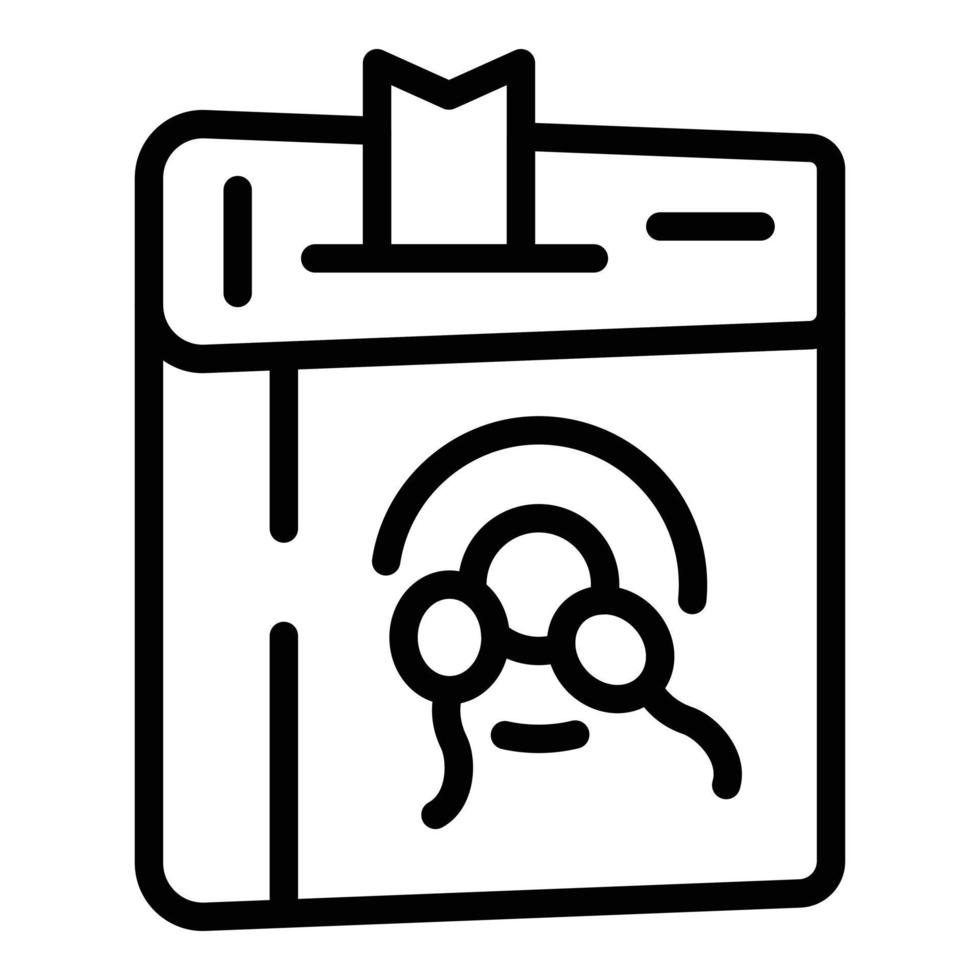 Sex Book Icon Outline Vector Teacher Advice 15100922 Vector Art At