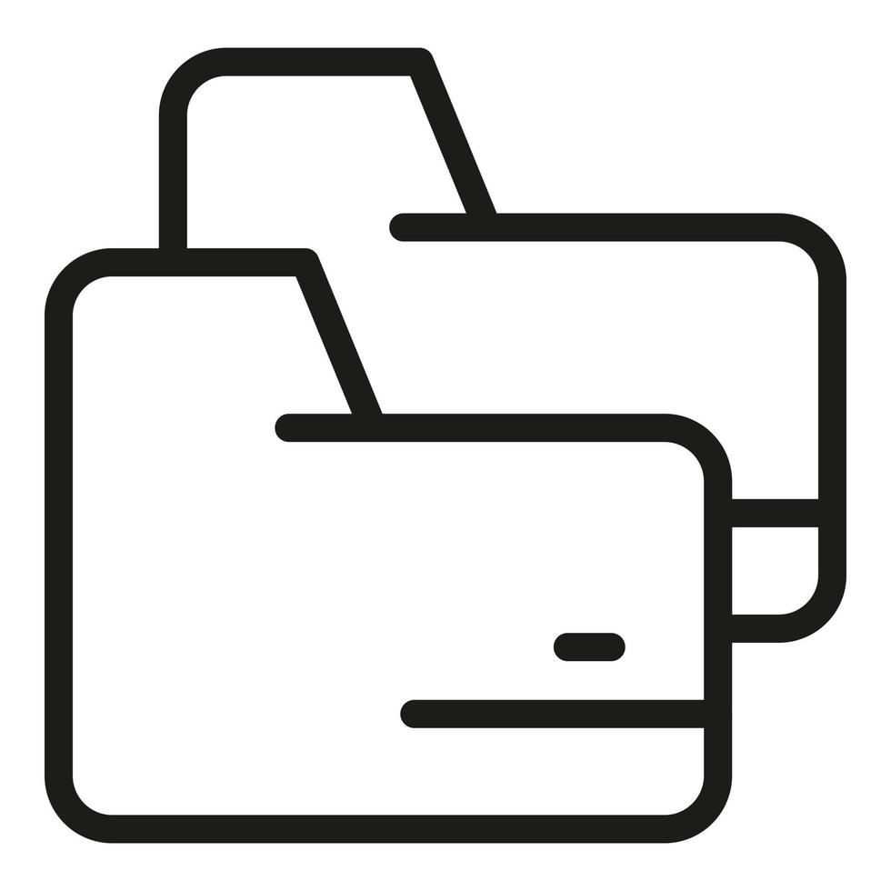 Digital Folder Icon Outline Vector Edit Tool 15101208 Vector Art At