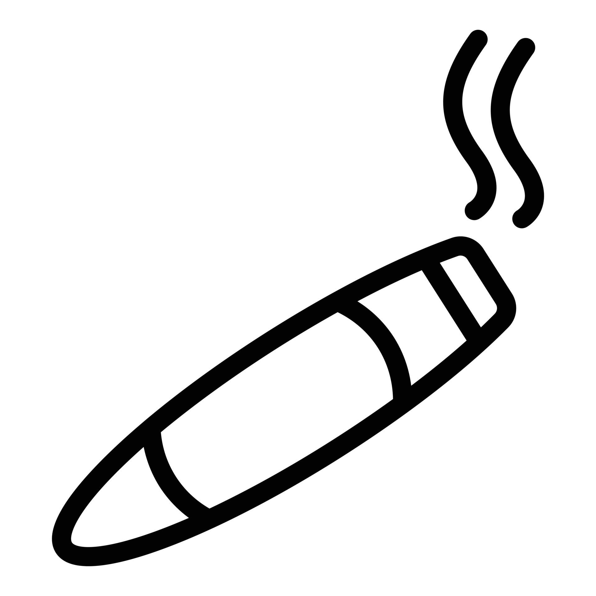 Burning Cigar Icon Outline Vector Cigarette Tobacco 15101556 Vector Art At Vecteezy