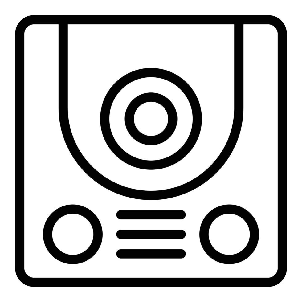 Big Video Intercom Icon Outline Vector Door System 15101988 Vector Art