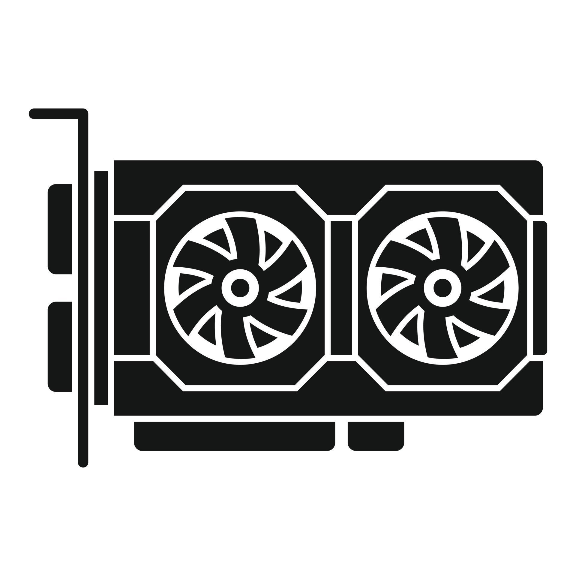 Video card processor icon simple vector. Computer gpu 15107347 Vector Art at Vecteezy