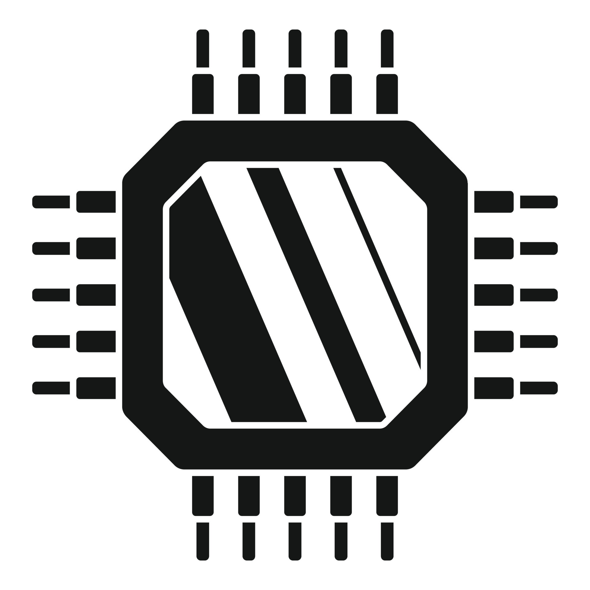 Data cpu icon simple vector. Digital computer 15107688 Vector Art at ...