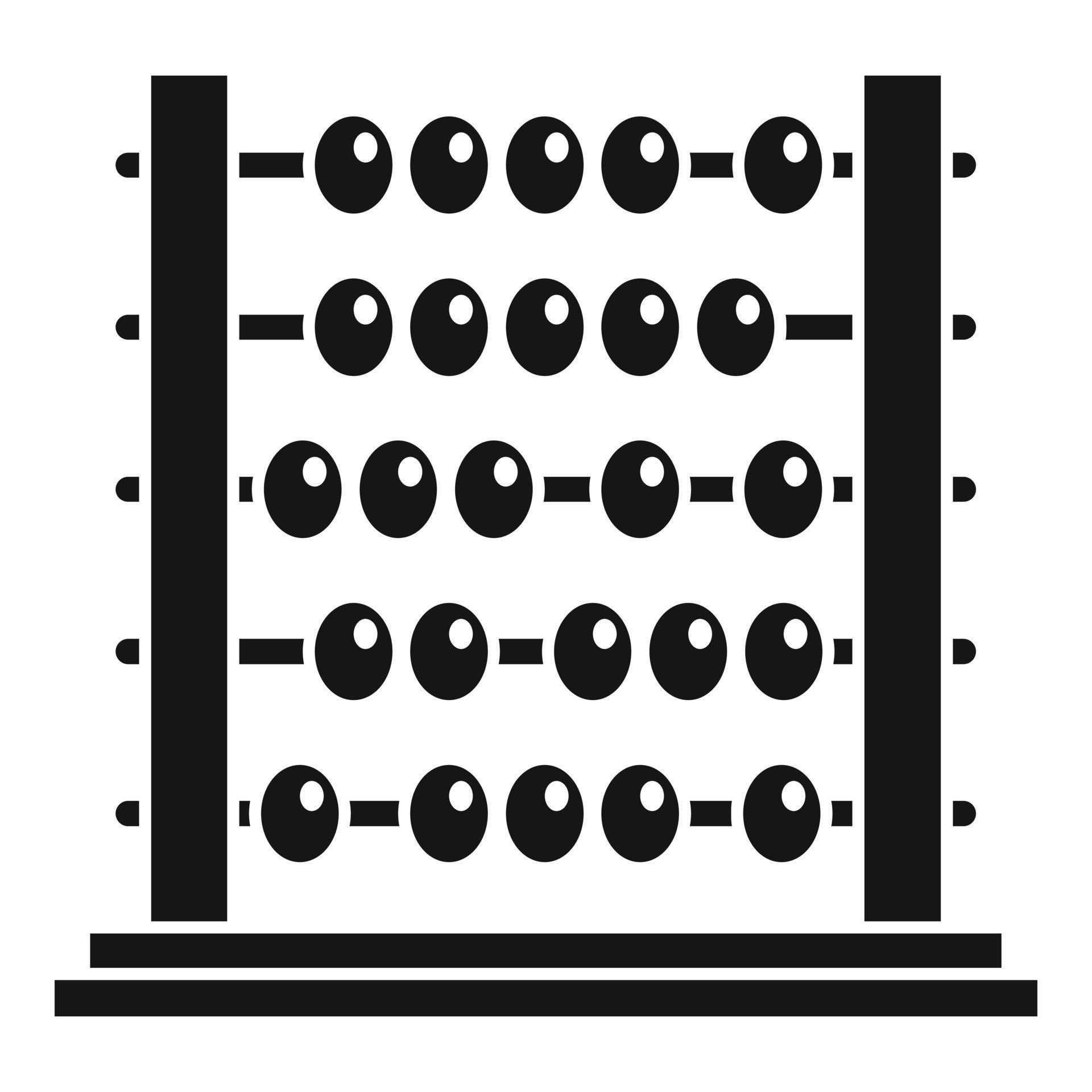 Ancient abacus icon simple vector. Math calculator 15107852 Vector Art at Vecteezy