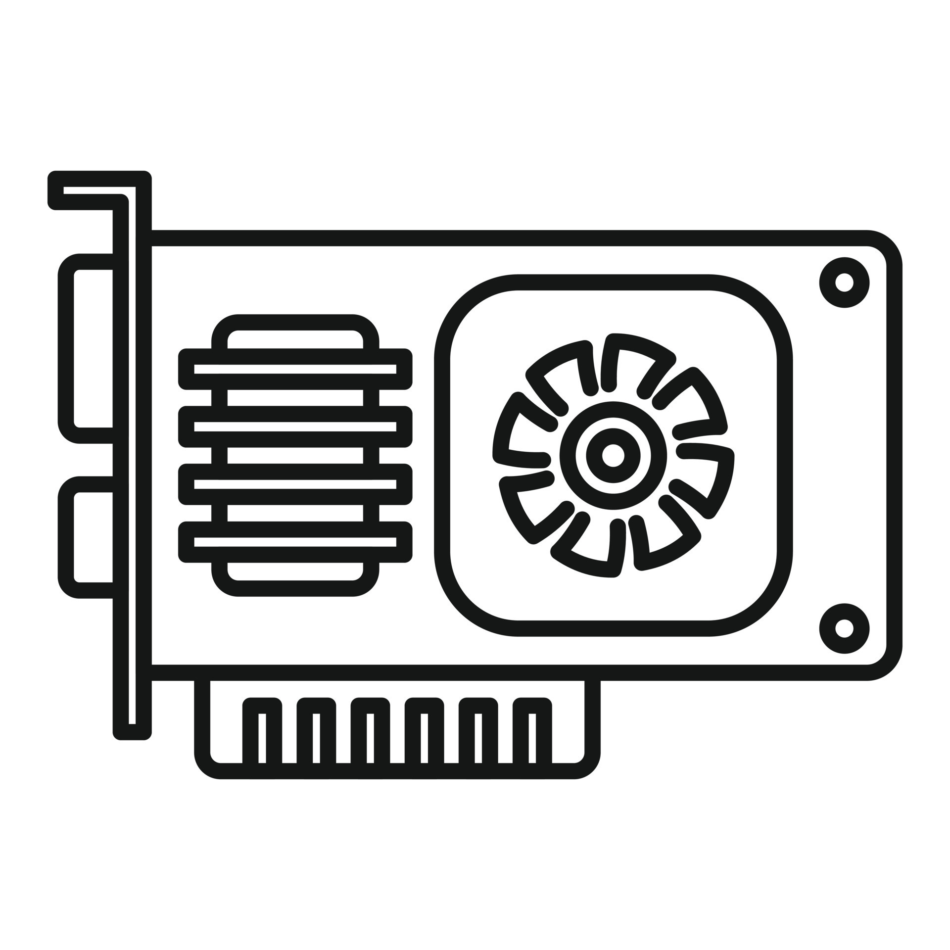 Computer video card icon outline vector. Gpu fan 15108186 Vector Art at ... Computer video card icon outline vector. Gpu fan 15108186 Vector Art at ...