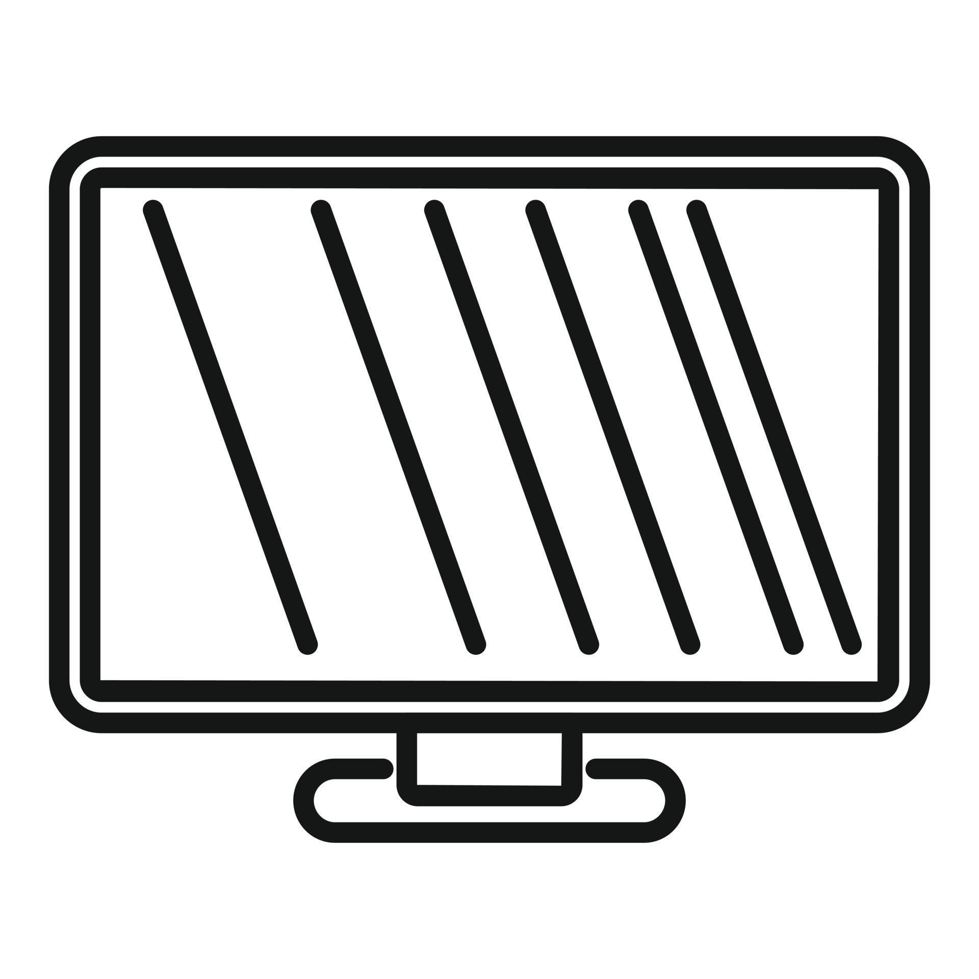 Digital monitor icon outline vector. Computer display 15108665 Vector Art at Vecteezy