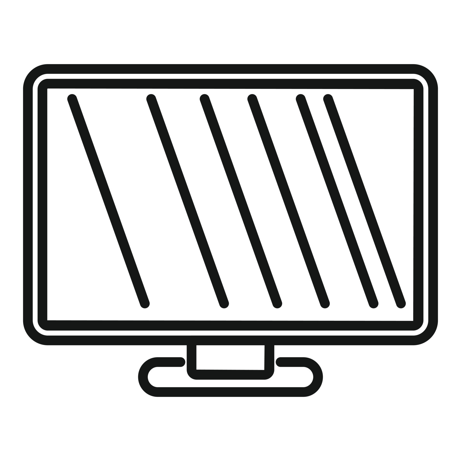 Digital Monitor Icon Outline Vector Computer Display 15108665 Vector