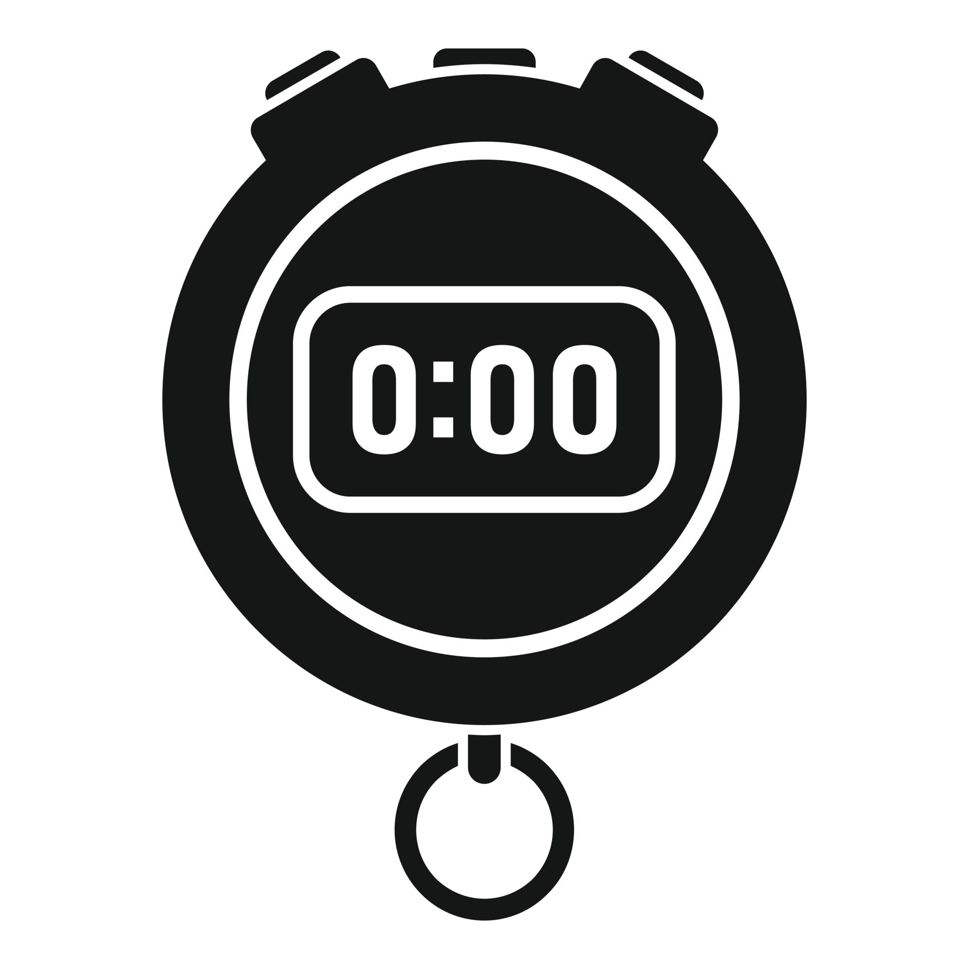 Alarm Stopwatch Icon Simple Vector Stop Clock 15109537 Vector Art At