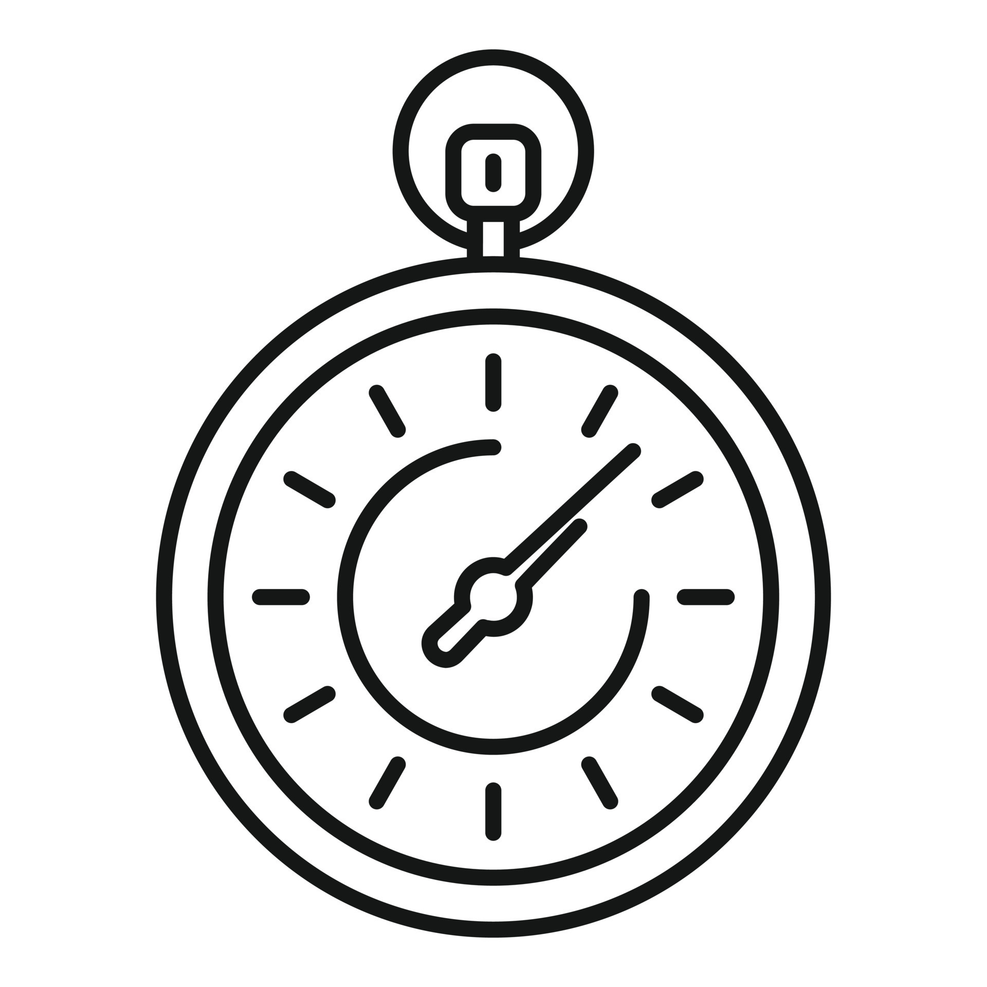 Chronometer Icon Outline Vector Stopwatch Clock 15109542 Vector Art At