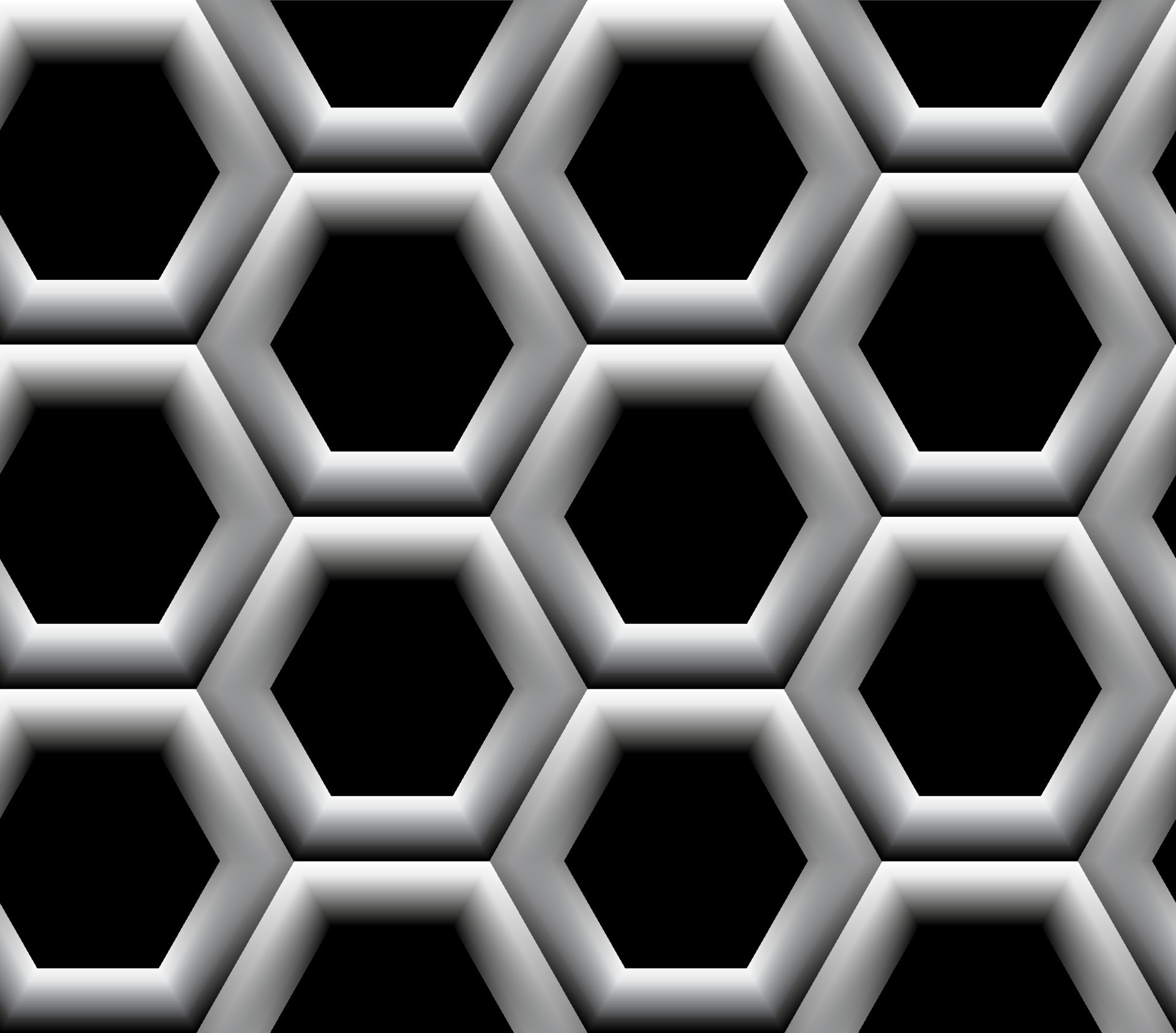 Seamless Pattern With Black And White Hexagonal Cells 15109822 Vector