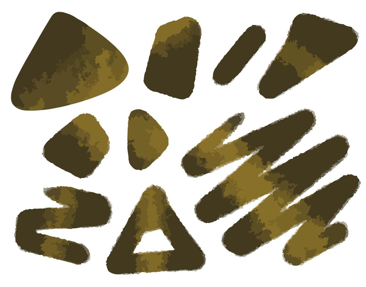 set abstract rusty elements. 15111070 Vector Art at Vecteezy