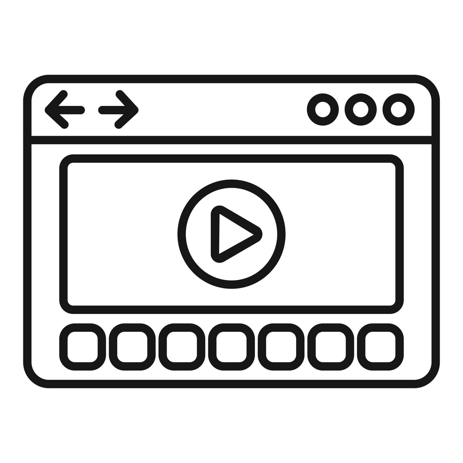 Browser Blank Icon Outline Vector Computer Window 15111109 Vector Art At Vecteezy