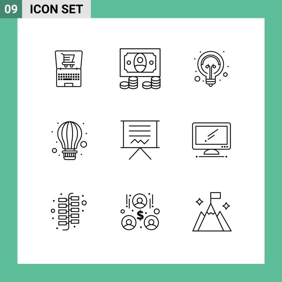 9 Universal Outlines Set For Web And Mobile Applications Easel