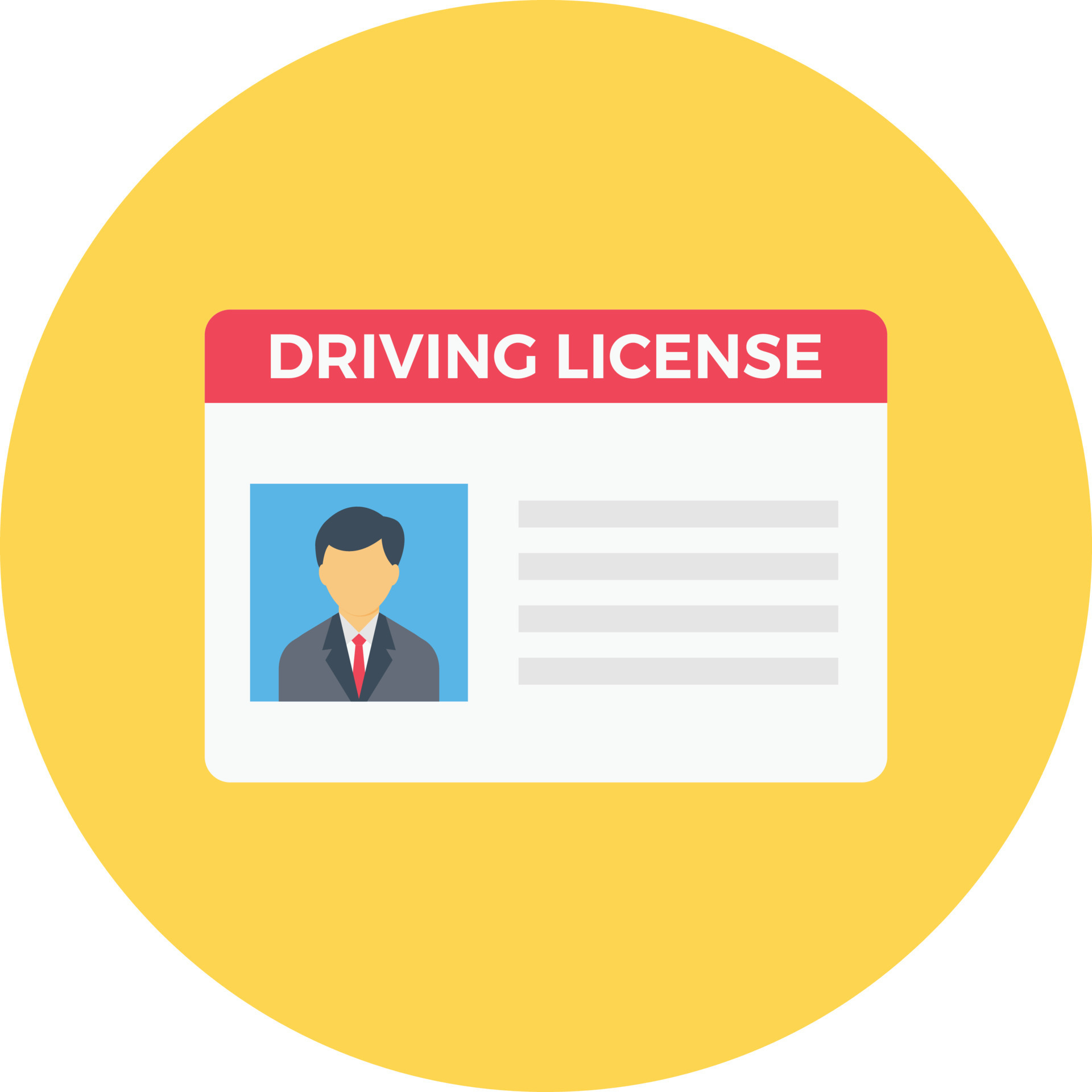 driving license vector illustration on a background.Premium quality ...