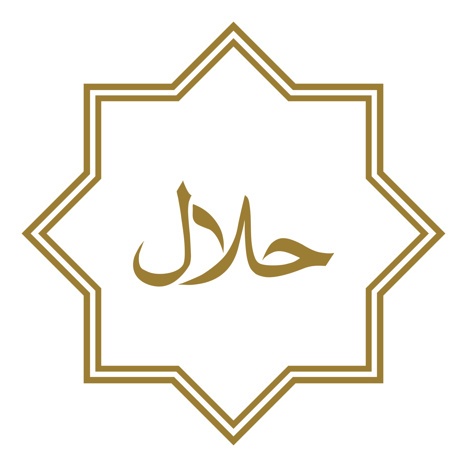 Halal Logo Icon Symbol. Halal Islamic Food Certification. Format PNG ...