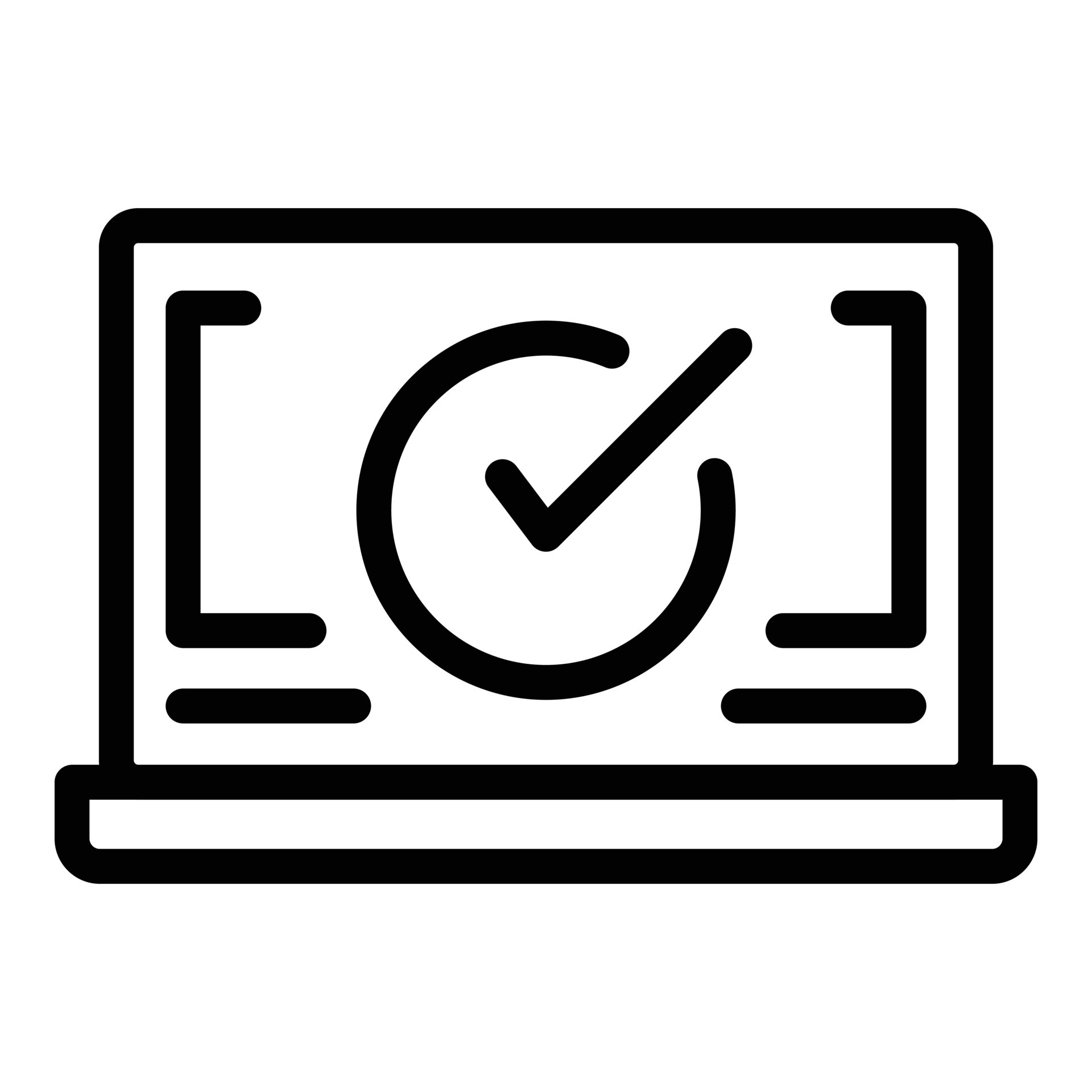 Protected Laptop Icon Outline Vector Data Secure 15115873 Vector Art