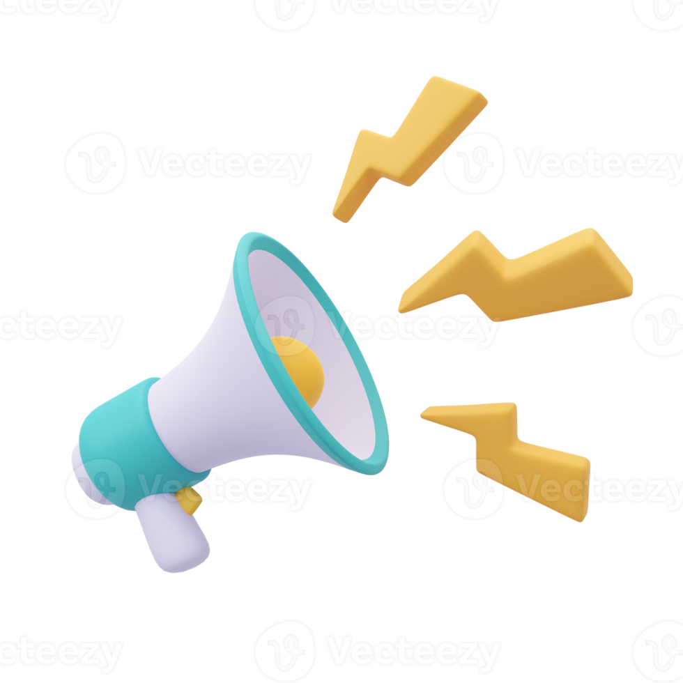 3D megaphone announcement product promotion alert. 15116212 PNG 3D megaphone announcement product promotion alert. 15116212 PNG