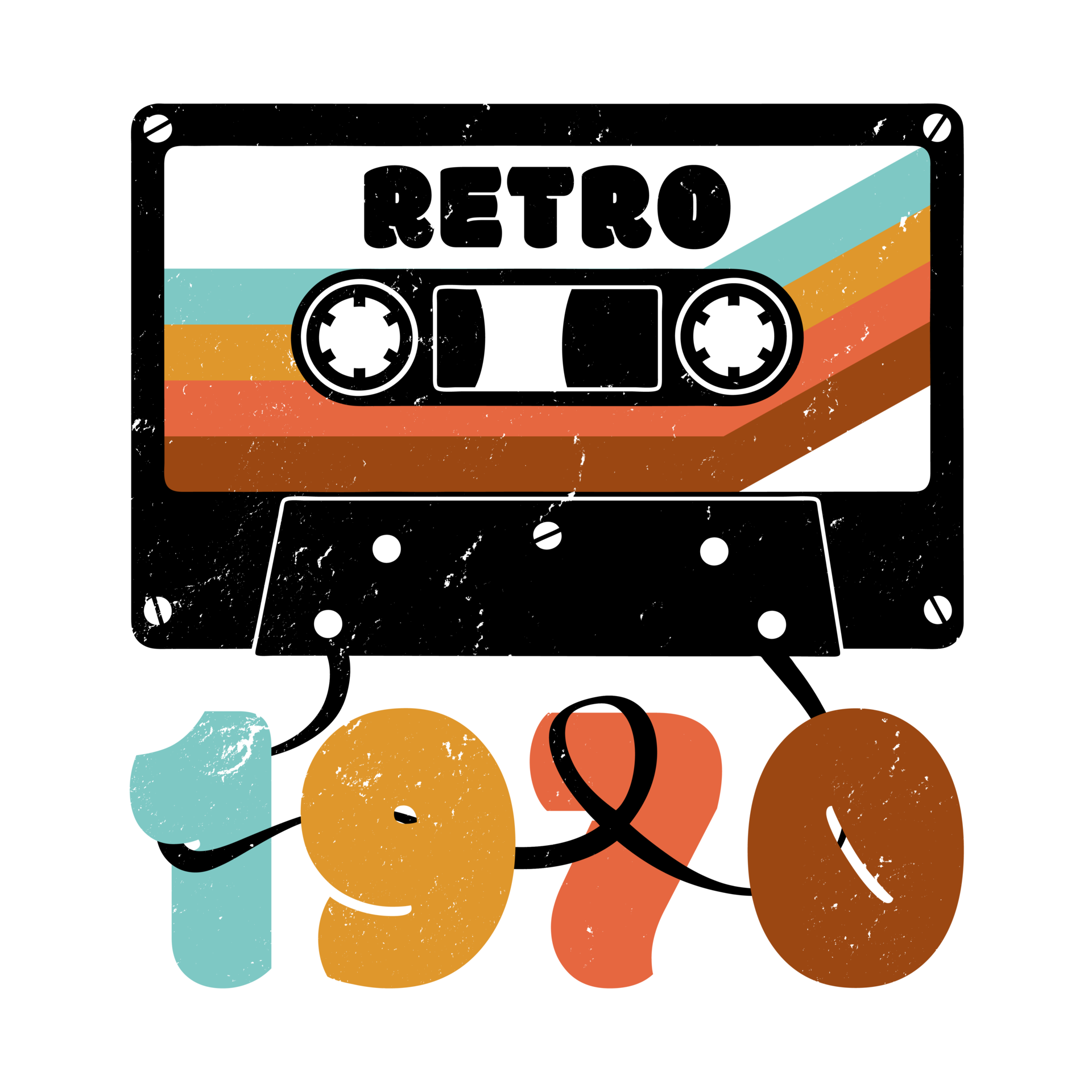 Retro 1970 Tape Cassette 15117178 Png