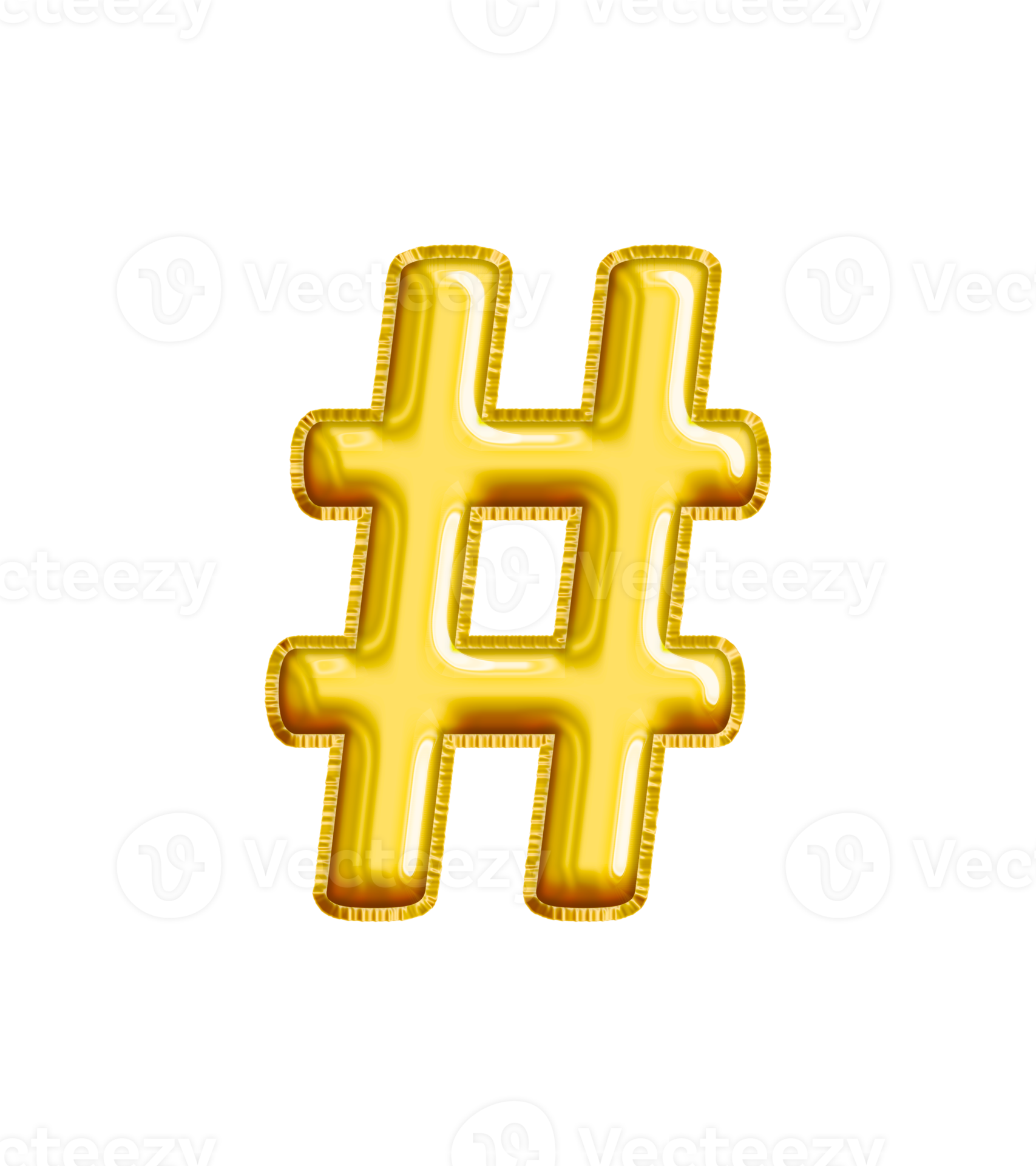 Hash Symbol Isolated Balloon Text Effect. You can use this asset for content like as Birthday ...