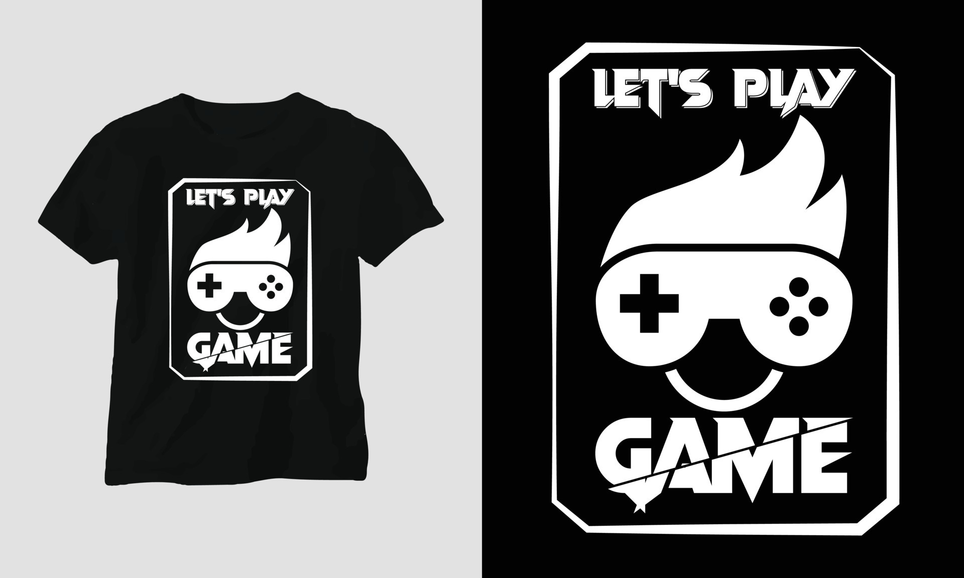 let's play game - Gaming SVG T-shirt and apparel design 15118802 Vector ... let's play game - Gaming SVG T-shirt and apparel design 15118802 Vector ...