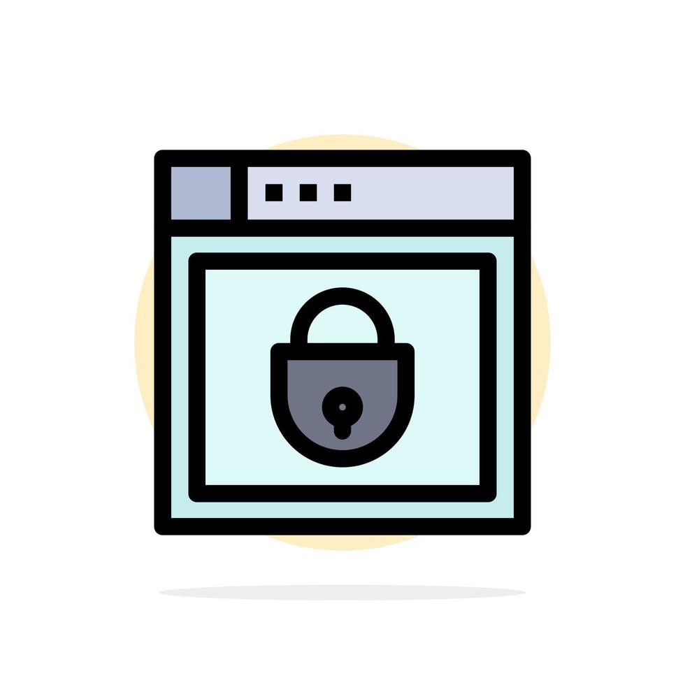 Internet Password Shield Web Security Abstract Circle Background Flat