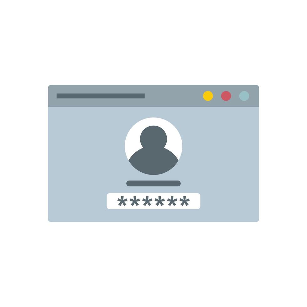 Web Authentication Icon Flat Isolated Vector 15119906 Vector Art At