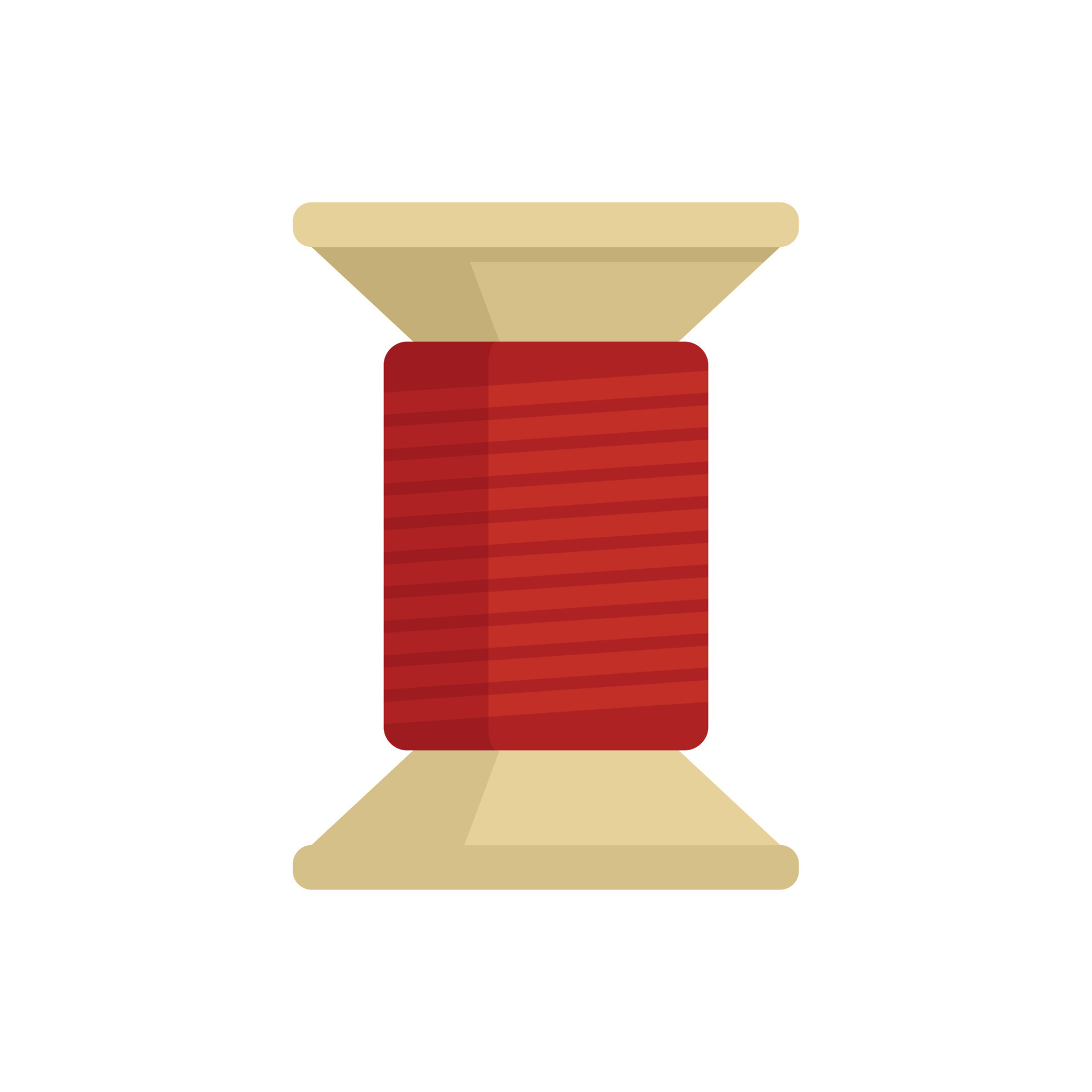 Thread Wood Bobine Icon Flat Isolated Vector 15120071 Vector Art At