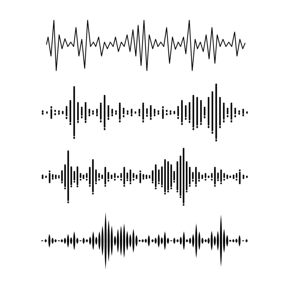 Sound waves vector design 15122289 Vector Art at Vecteezy