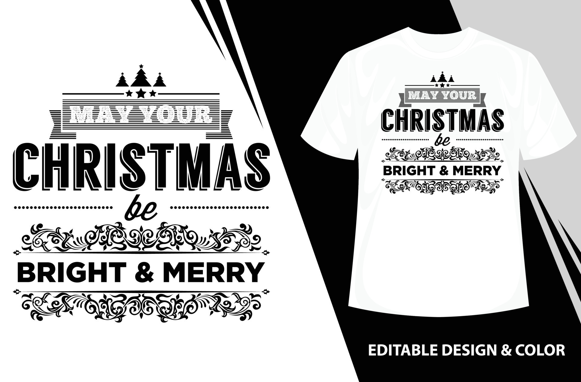 Merry Christmas vector text Calligraphic Lettering design card template, Christmas Typographic ...