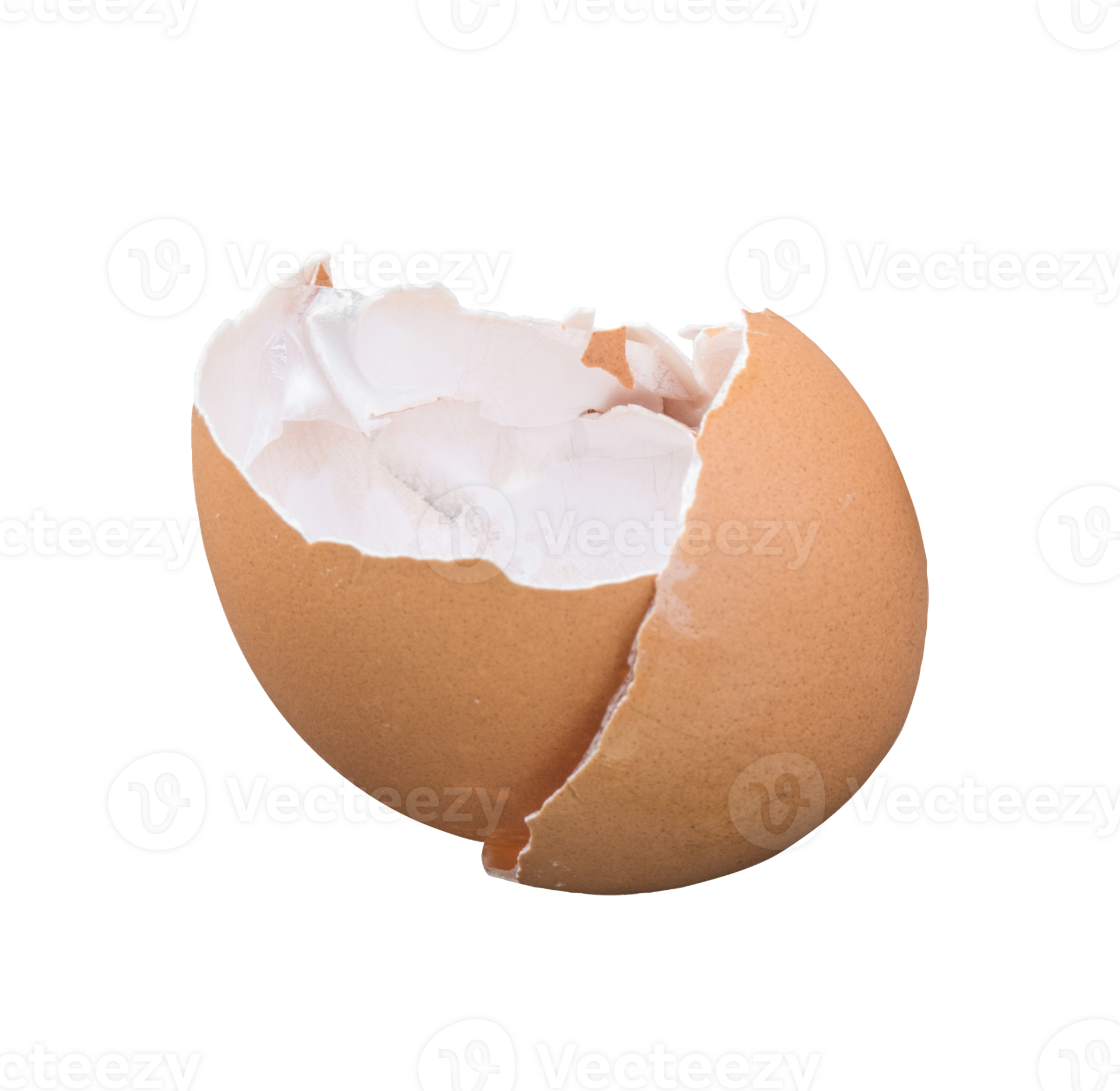 Egg Shell Cracked And Broke Parts Isolated 15123629 Png