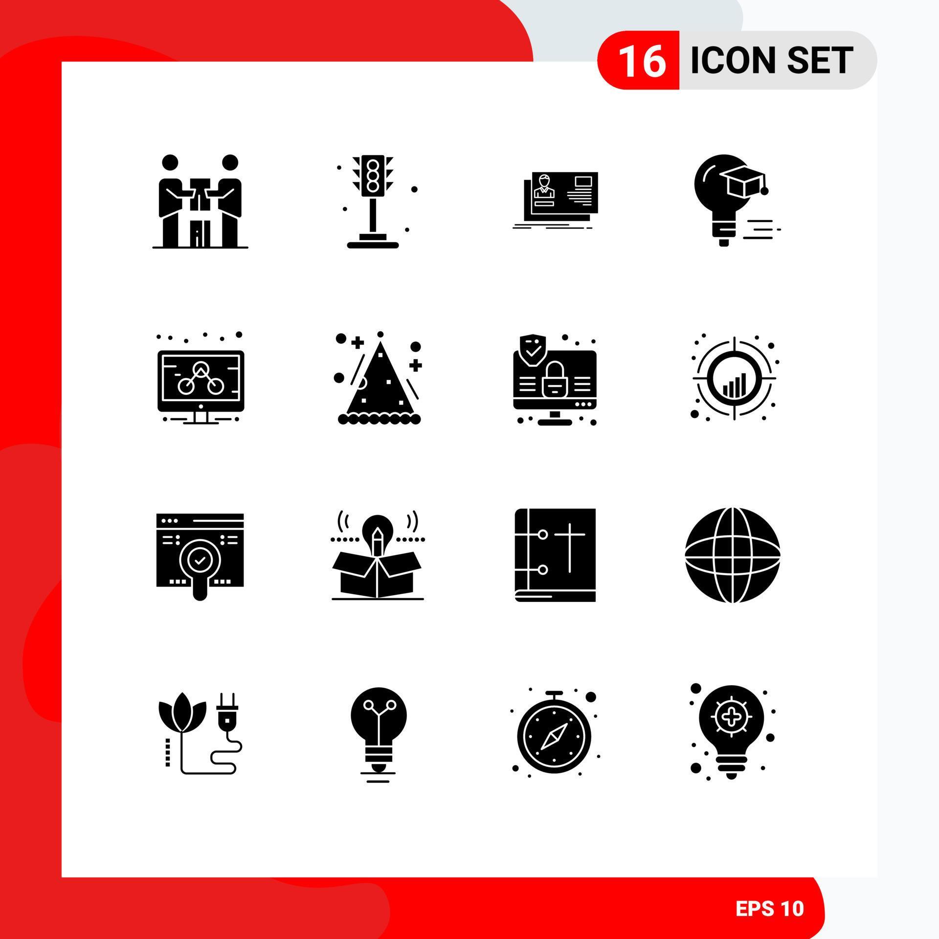 16 Solid Glyph concept for Websites Mobile and Apps graduation cap ... 16 Solid Glyph concept for Websites Mobile and Apps graduation cap ...
