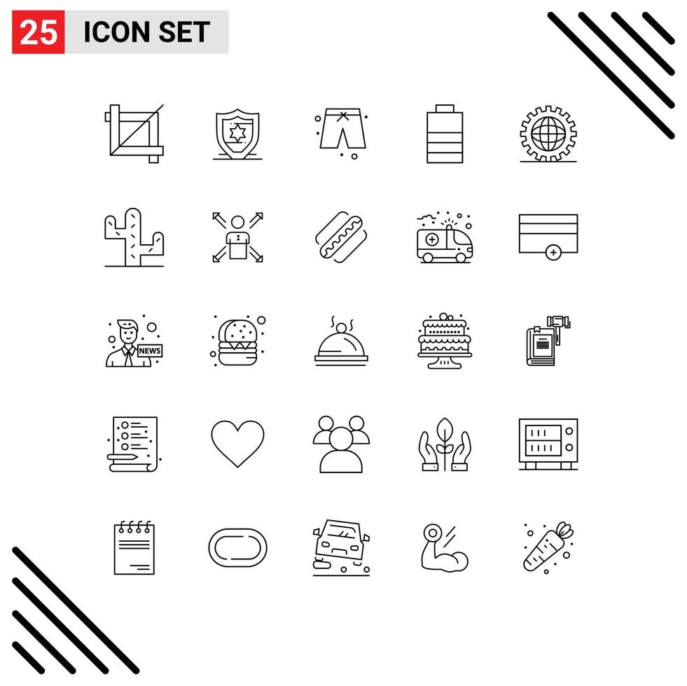 25 Thematic Vector Lines And Editable Symbols Of Cactus Global Cloths Development Coding